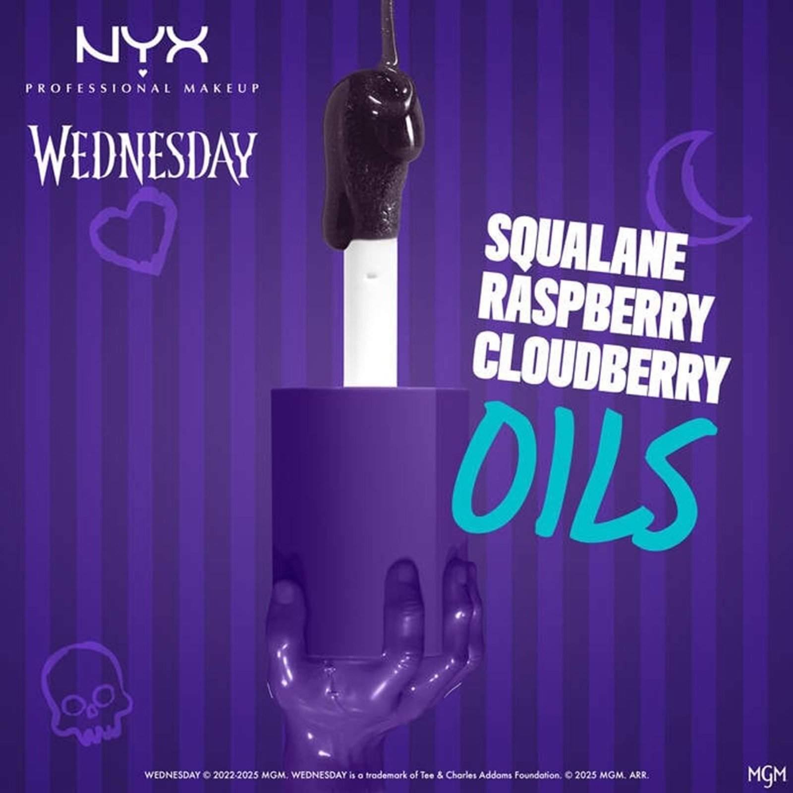 NYX Pro Makeup Wednesday Color-Shifting Lip Oil Nightshade 4.8ml ...