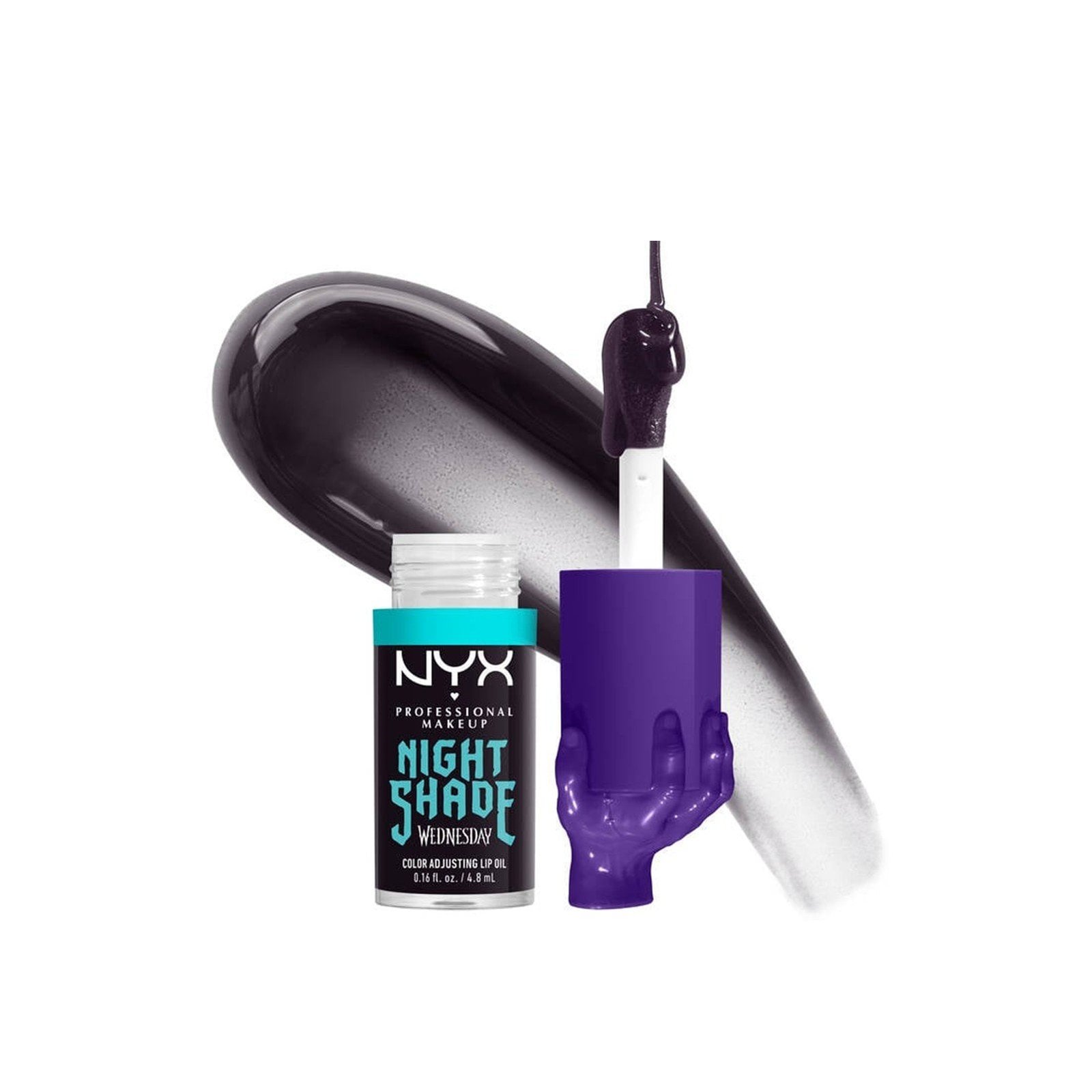 NYX Pro Makeup Wednesday Color-Shifting Lip Oil Nightshade 4.8ml ...