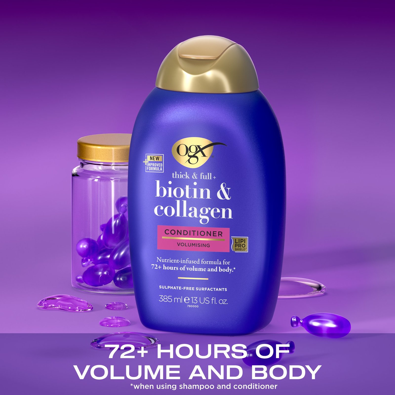 OGX Thick & Full + Biotin & Collagen Conditioner 385ml (13 fl oz) USA