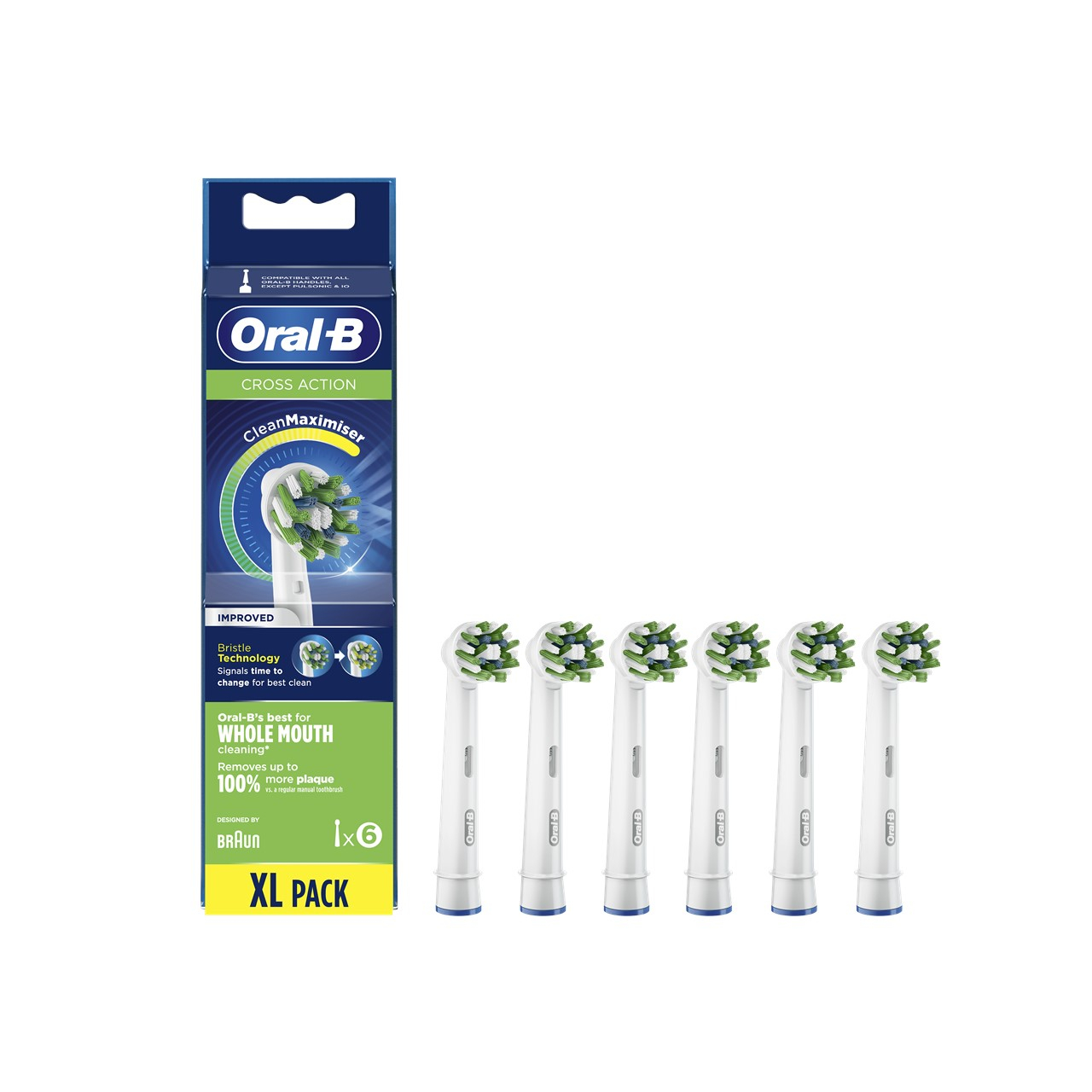 Buy Oral-B CrossAction Replacement Head Electric Toothbrush · USA