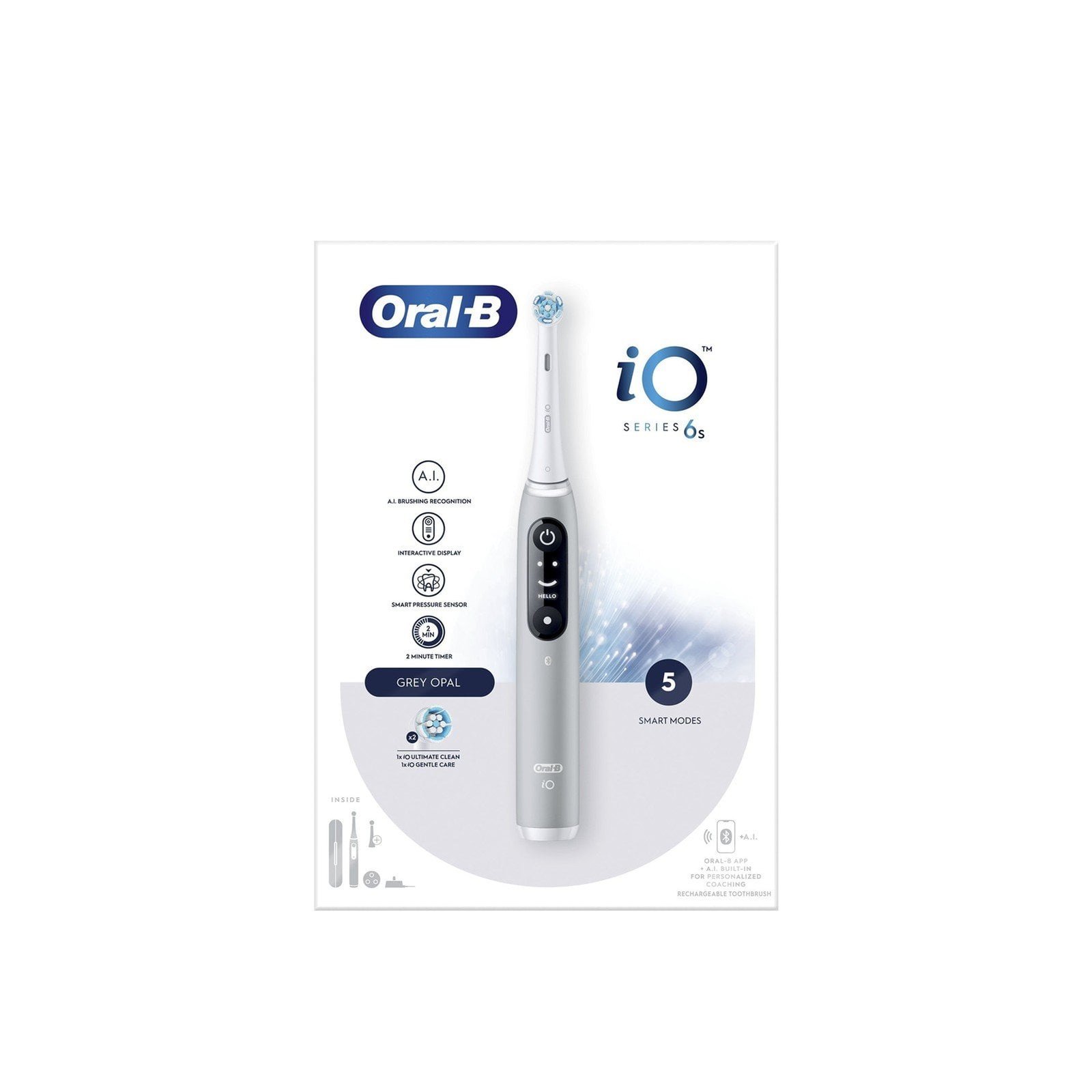 Oral-B iO™ Series 6s Grey Opal Electric Toothbrush Ireland