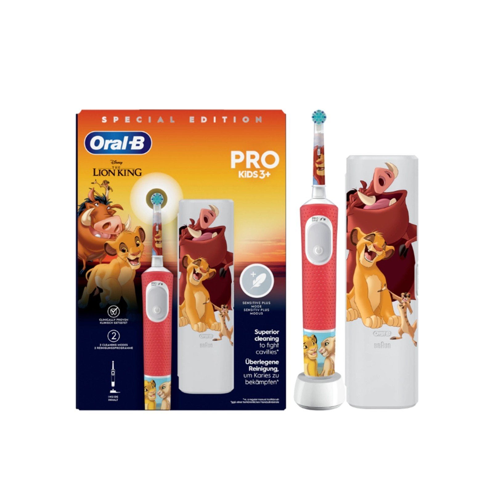 Oral-B Kids 3+ Years Electric Toothbrush Lion King + Travel Case Hong Kong