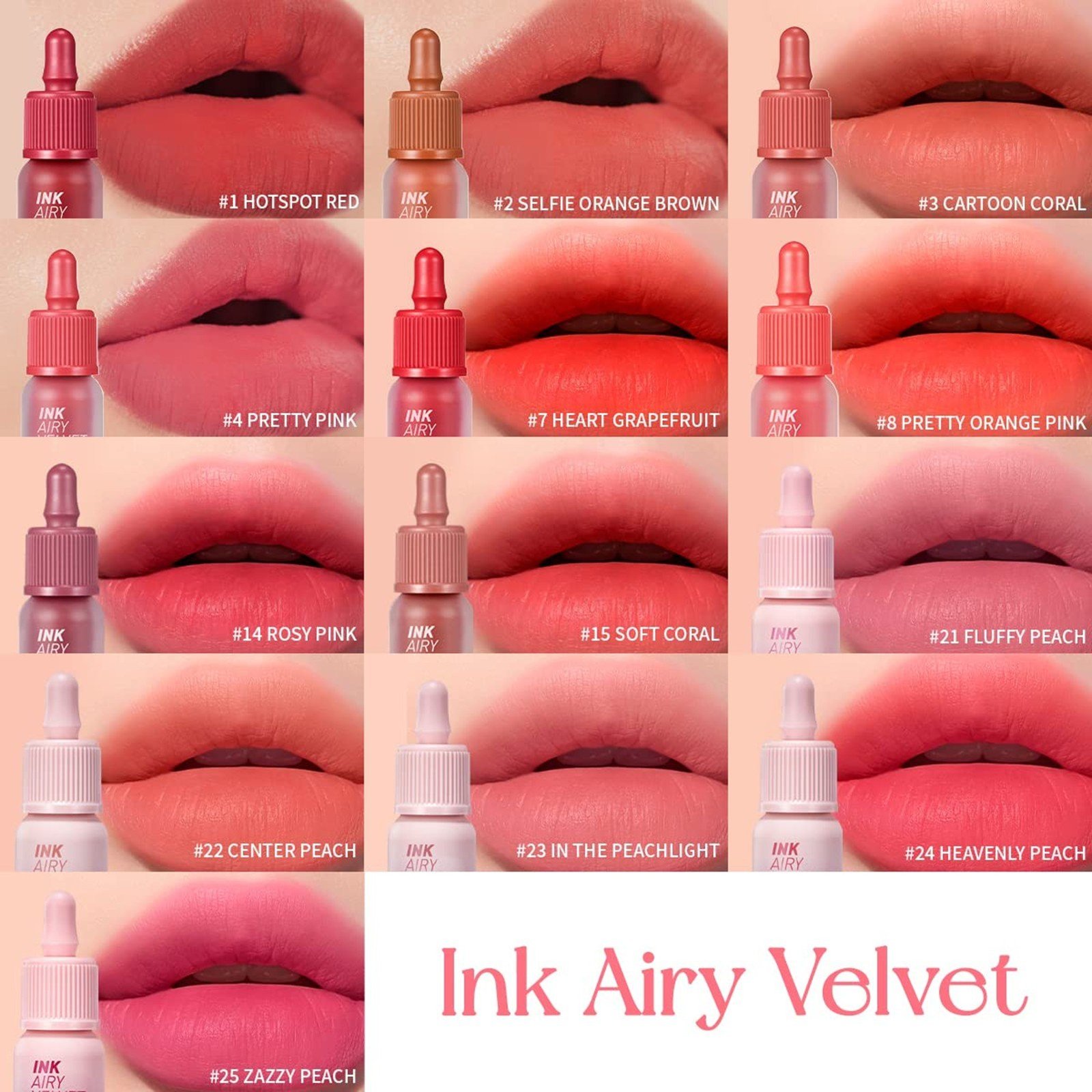Peripera Ink Airy Velvet 24 Heavenly Peach 4g España