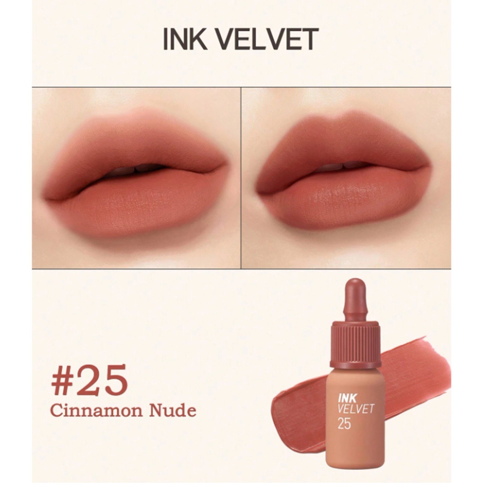 Peripera Ink Velvet 25 Cinnamon Nude 4g Malaysia