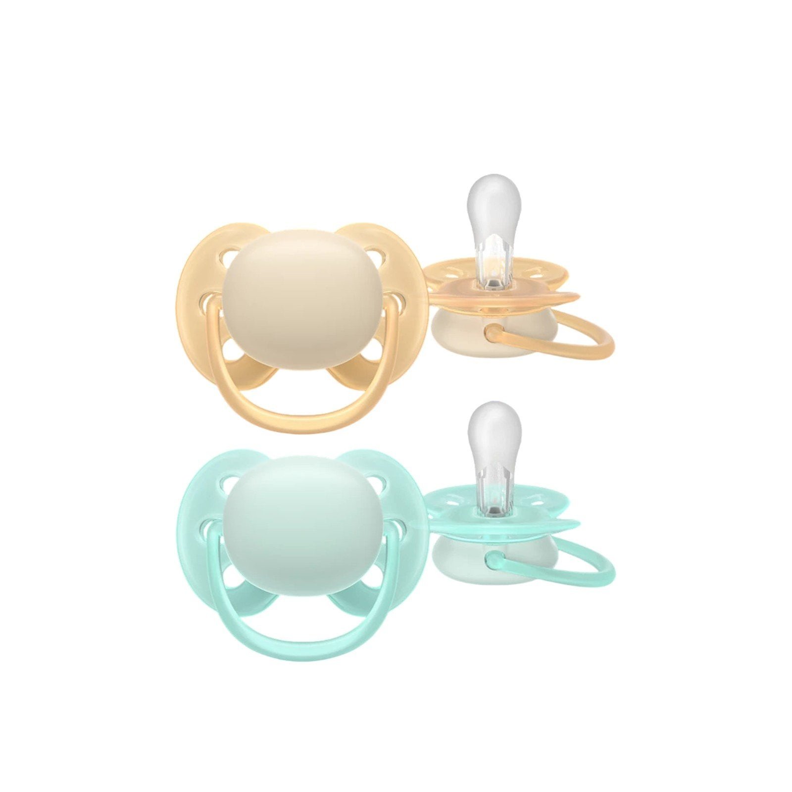 Philips Avent Ultra Soft Pacifier 0-6M Yellow/Green x2 Brasil