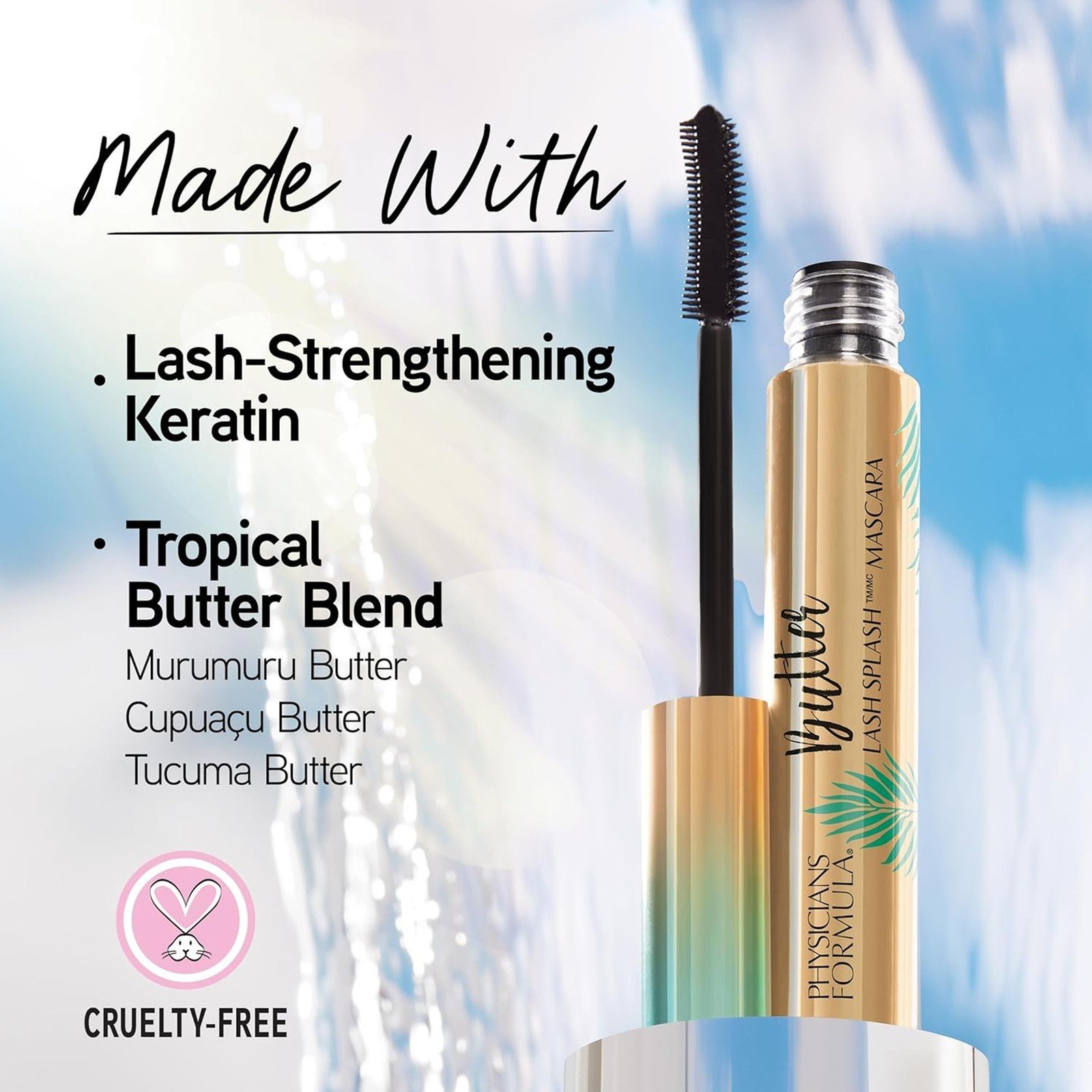 Physicians Formula Butter Lash Splash Mascara Blackest Black 10ml (0 ...