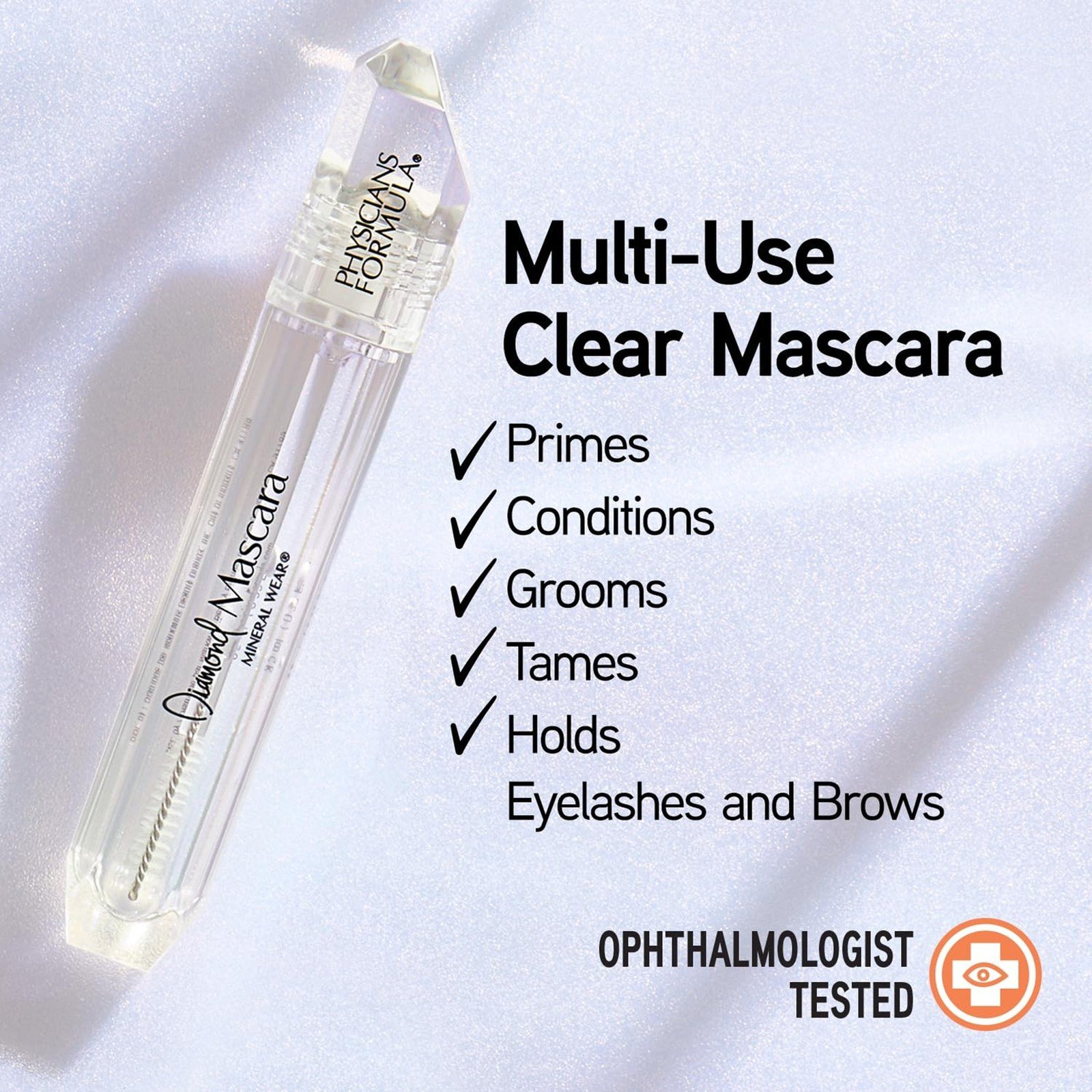 Physicians Formula Mineral Wear Diamond Mascara Clear Diamond 9.5Ml ...