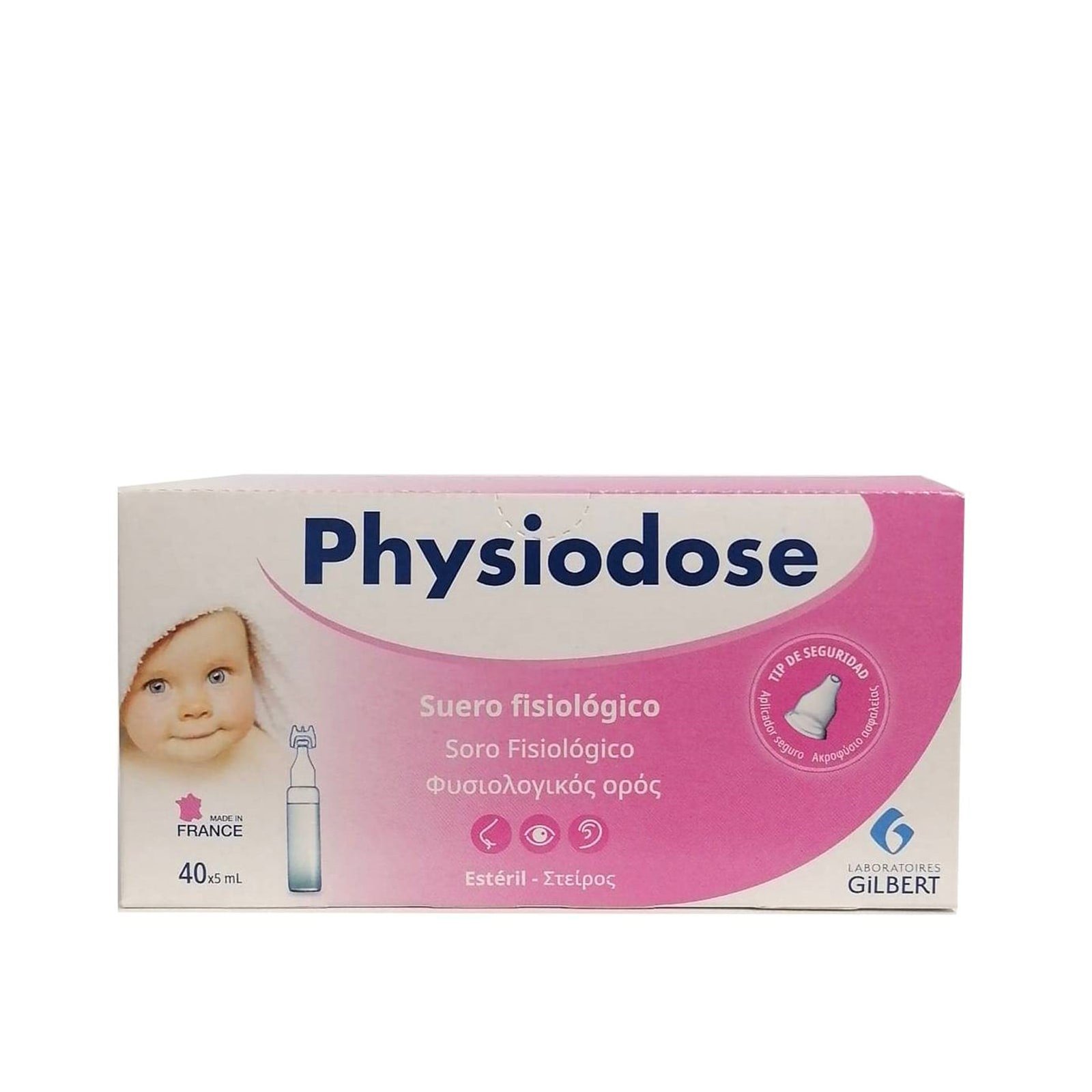 Physiodose Physiological Saline Solution 40x5ml UAE