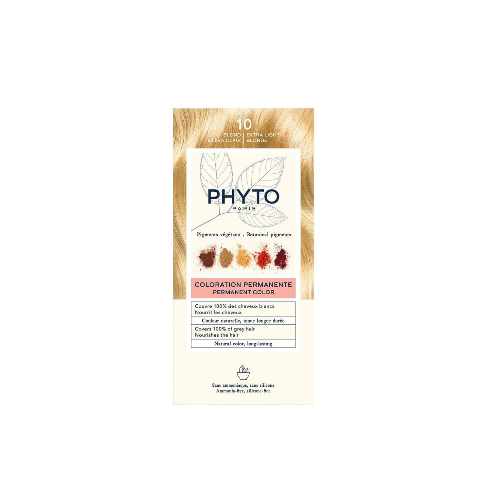 Phytocolor Permanent Color Shade 10 Extra Light Blonde USA