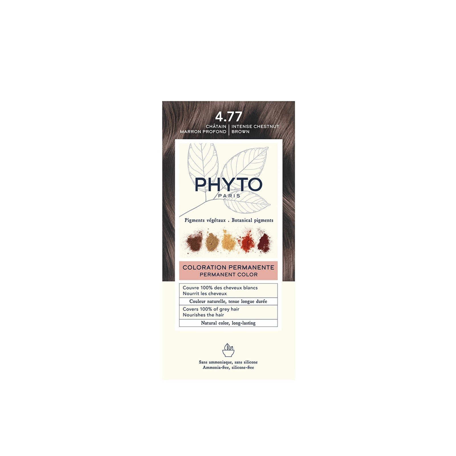 Phytocolor Permanent Color Shade 4.77 Intense Chestnut Brown Singapore