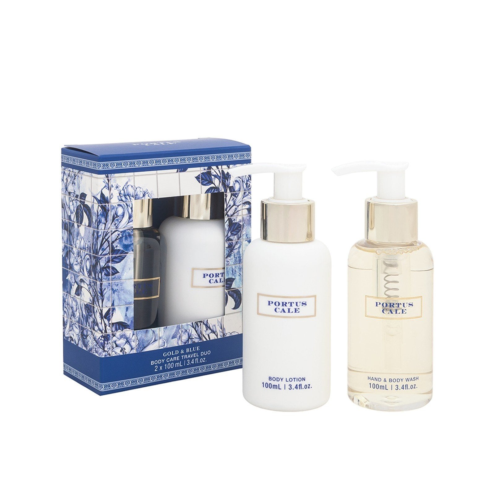 Portus Cale Gold & Blue Body Care Travel Duo Philippines