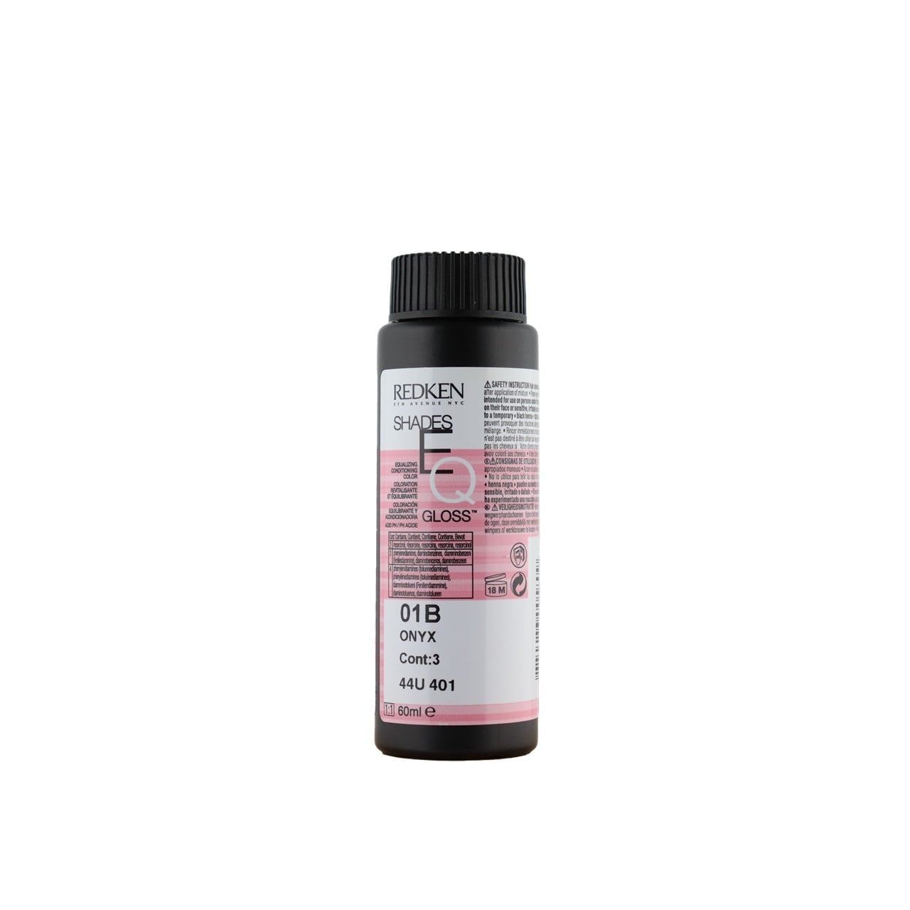 Redken Shades EQ Gloss Demi-Permanent Hair Dye 01B Onyx 60ml (2.03fl oz ...