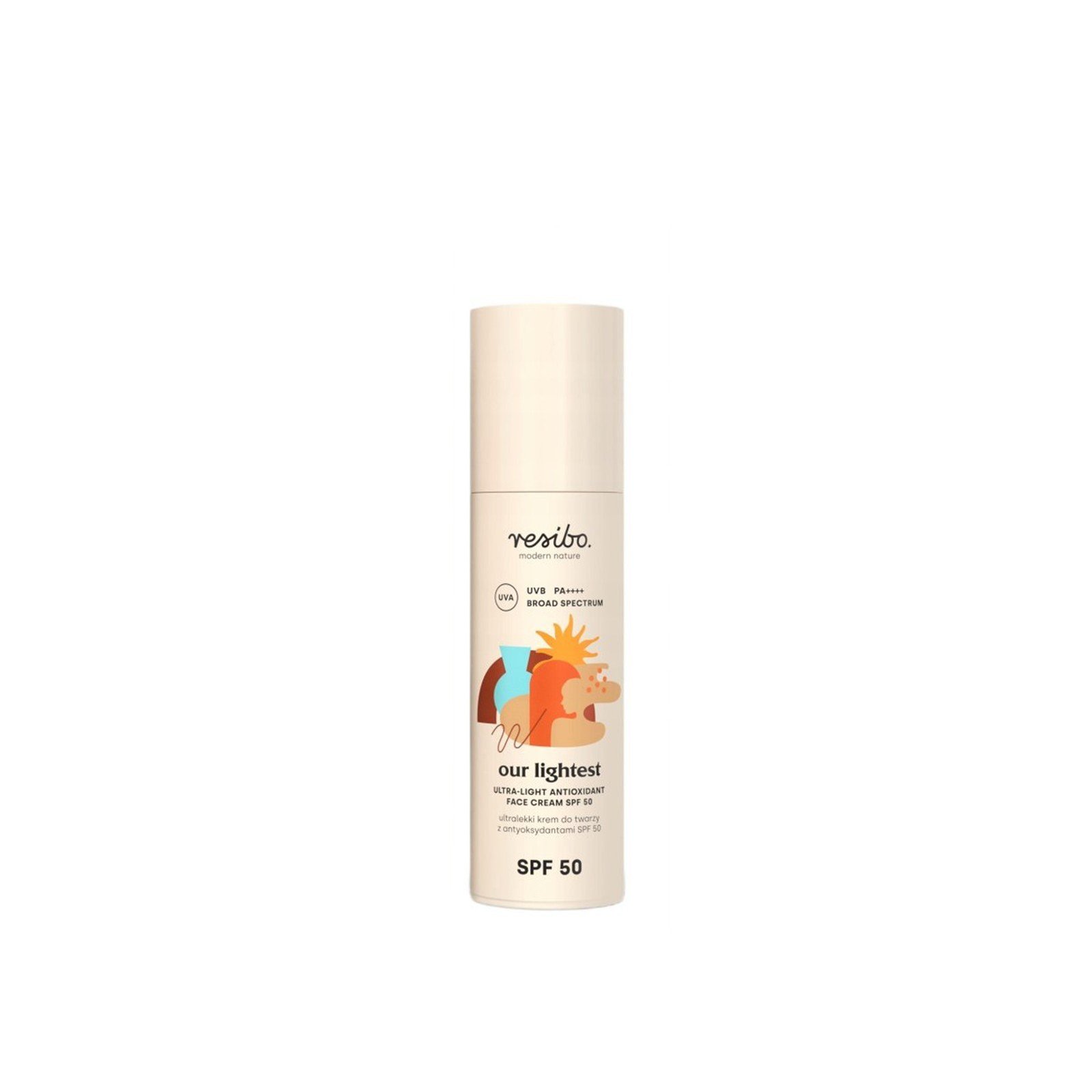 Resibo Our Lightest Ultra-Light Antioxidant Face Cream SPF50 50ml (1 ...