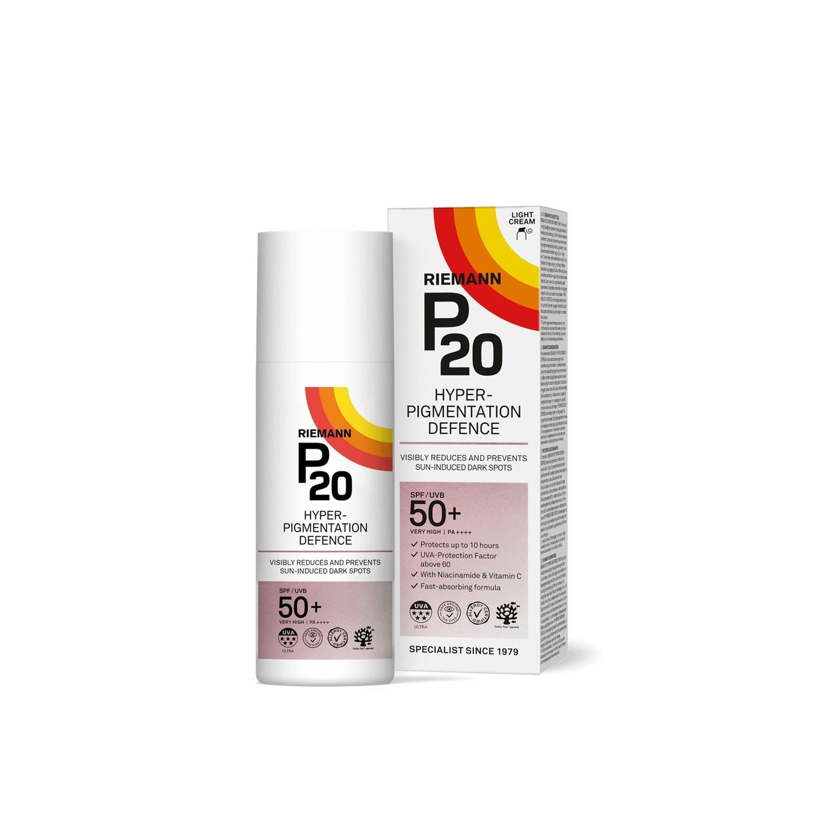 Riemann P20 Hyperpigmentation Defence Sunscreen SPF50+ 50g Romania