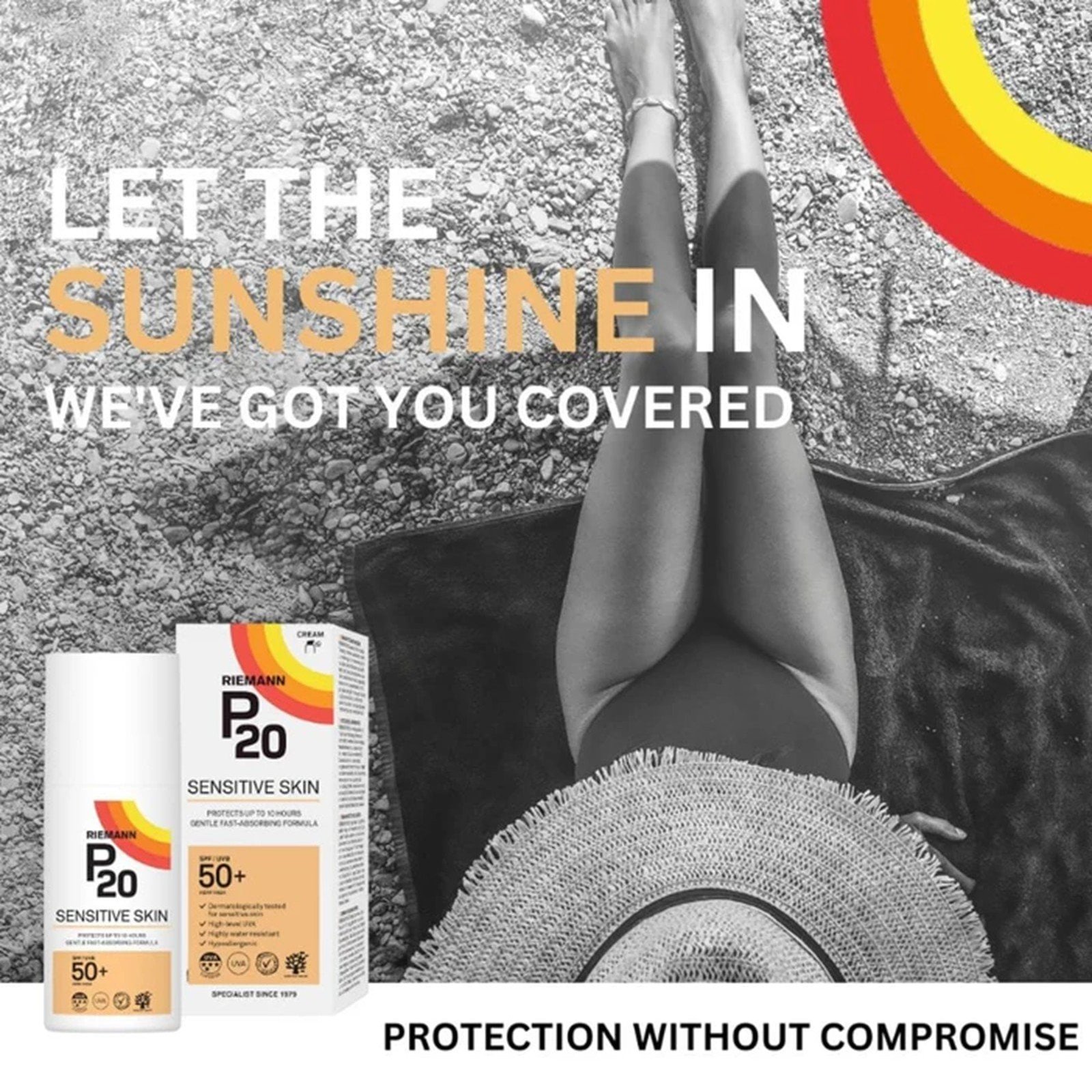 Riemann P20 Sensitive Skin Sunscreen SPF50+ 200ml (6.76floz) USA