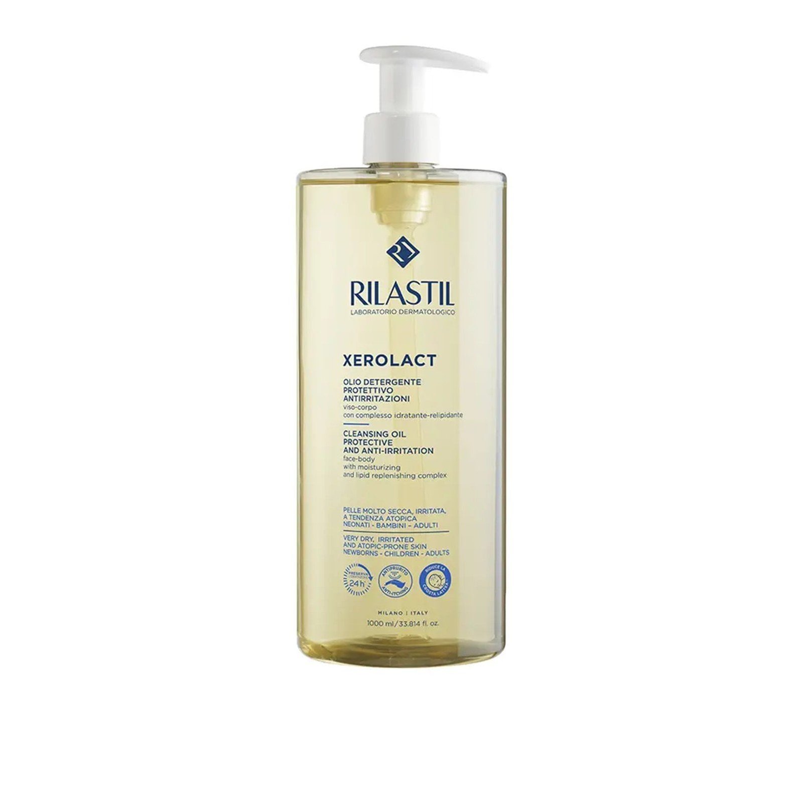 Rilastil Xerolact Cleansing Oil Protective and Anti-Irritation 1L Japan