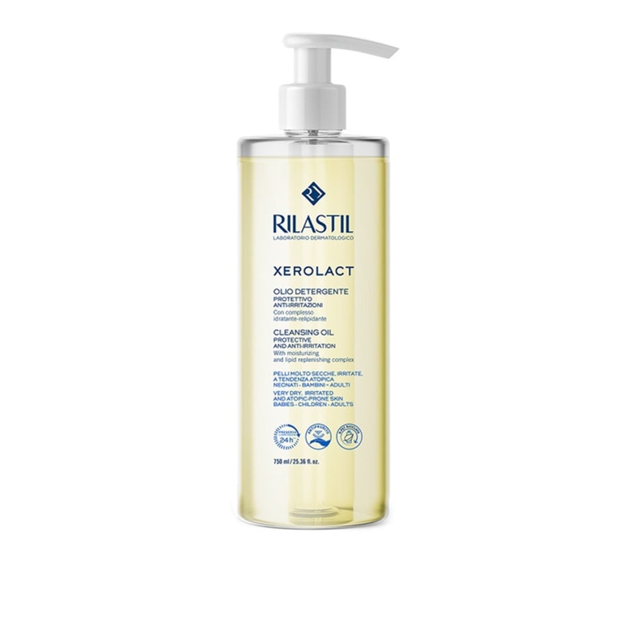 Rilastil Xerolact Cleansing Oil Protective and Anti-Irritation 750ml ...