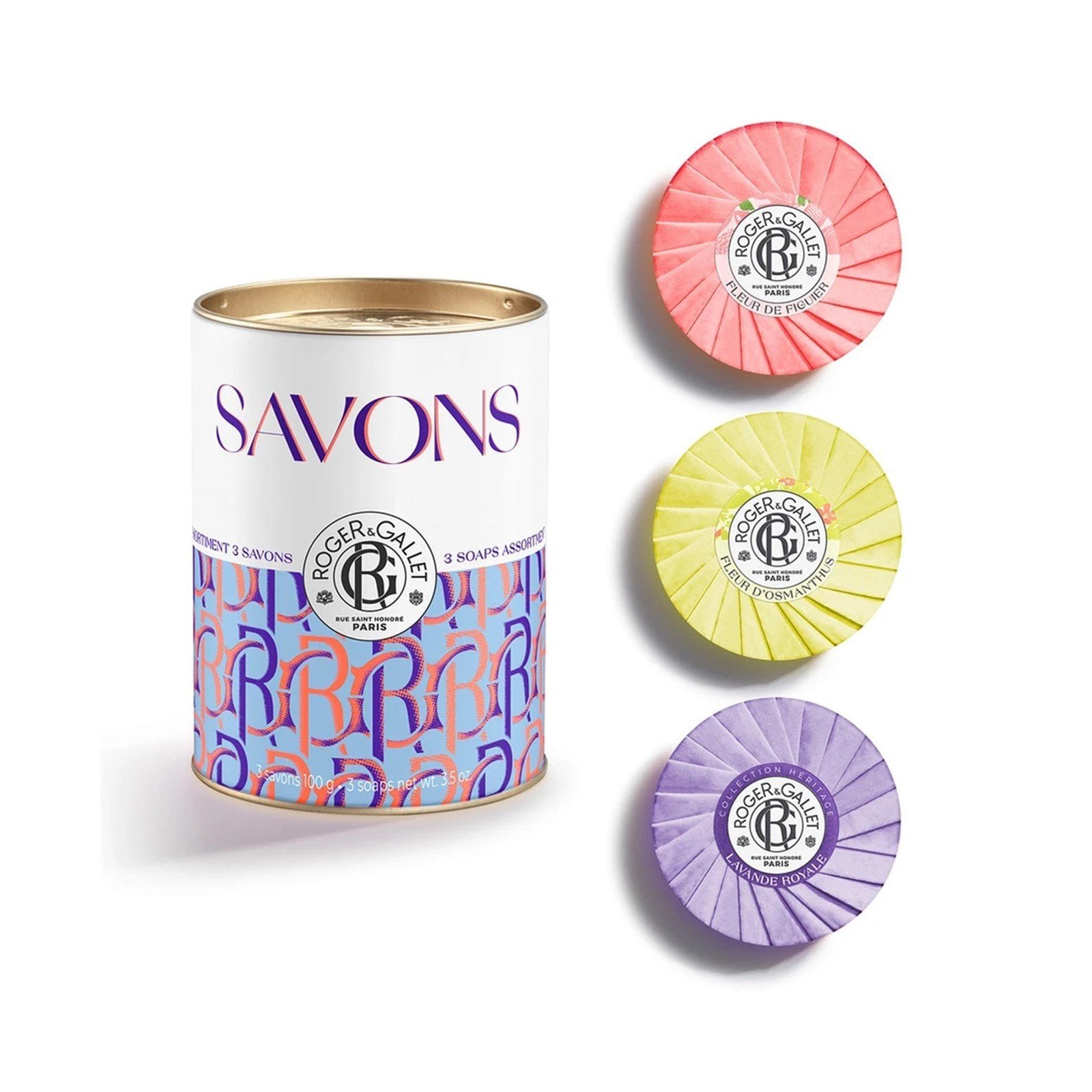 Roger&Gallet Flower Power Wellbeing Soaps Box (3.5oz x3) United States