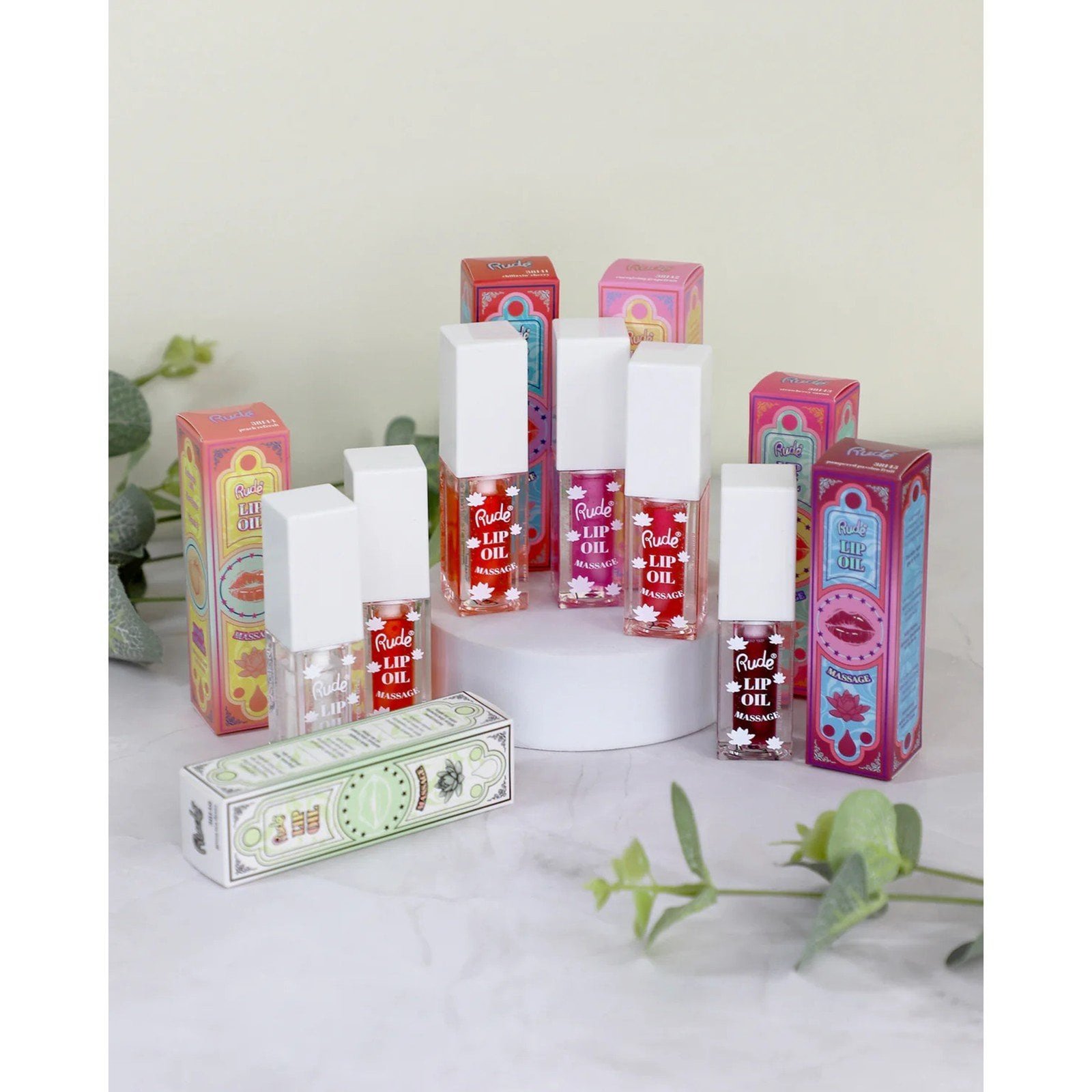 Rude Cosmetics Lip Oil Massage Pampered Passion Fruit 4ml Seychelles
