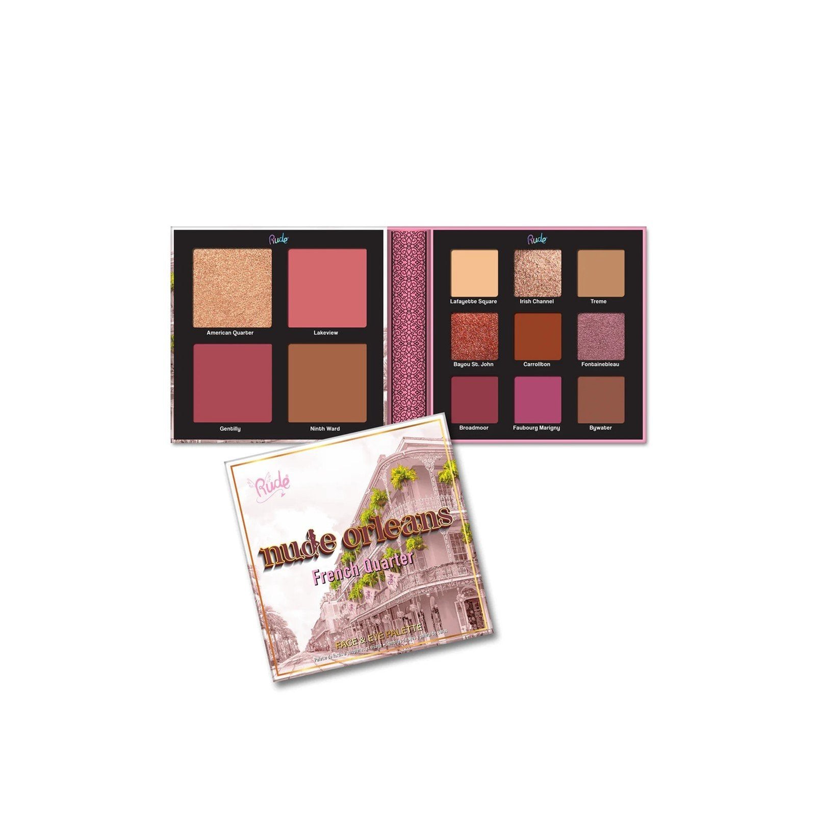 Rude Cosmetics Nude Orleans Face & Eye Palette Portugal