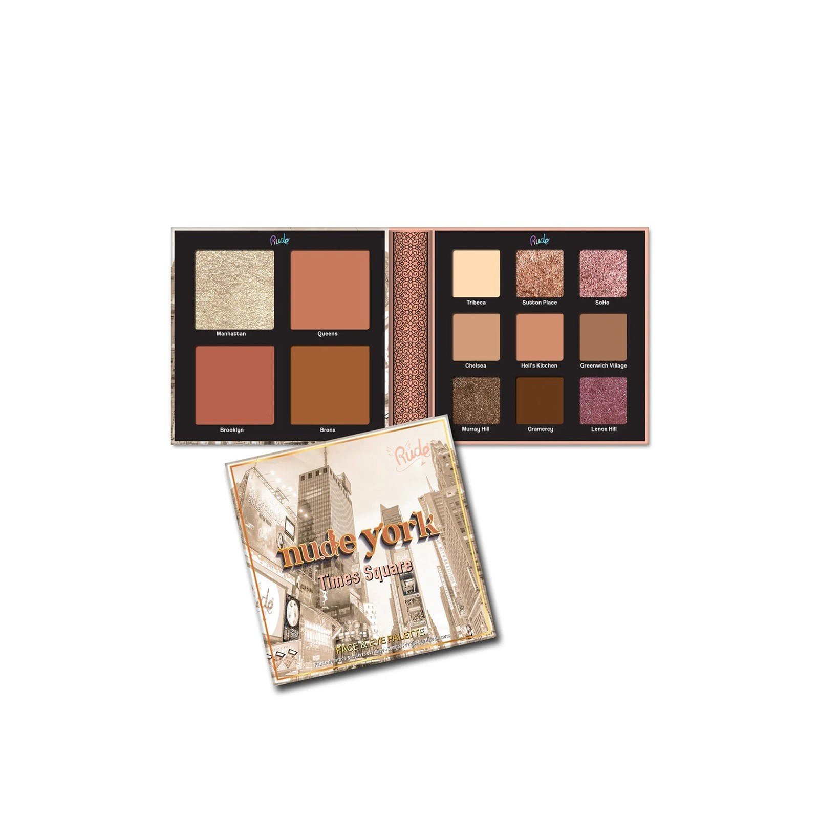Rude Cosmetics Nude York Face & Eye Palette Germany