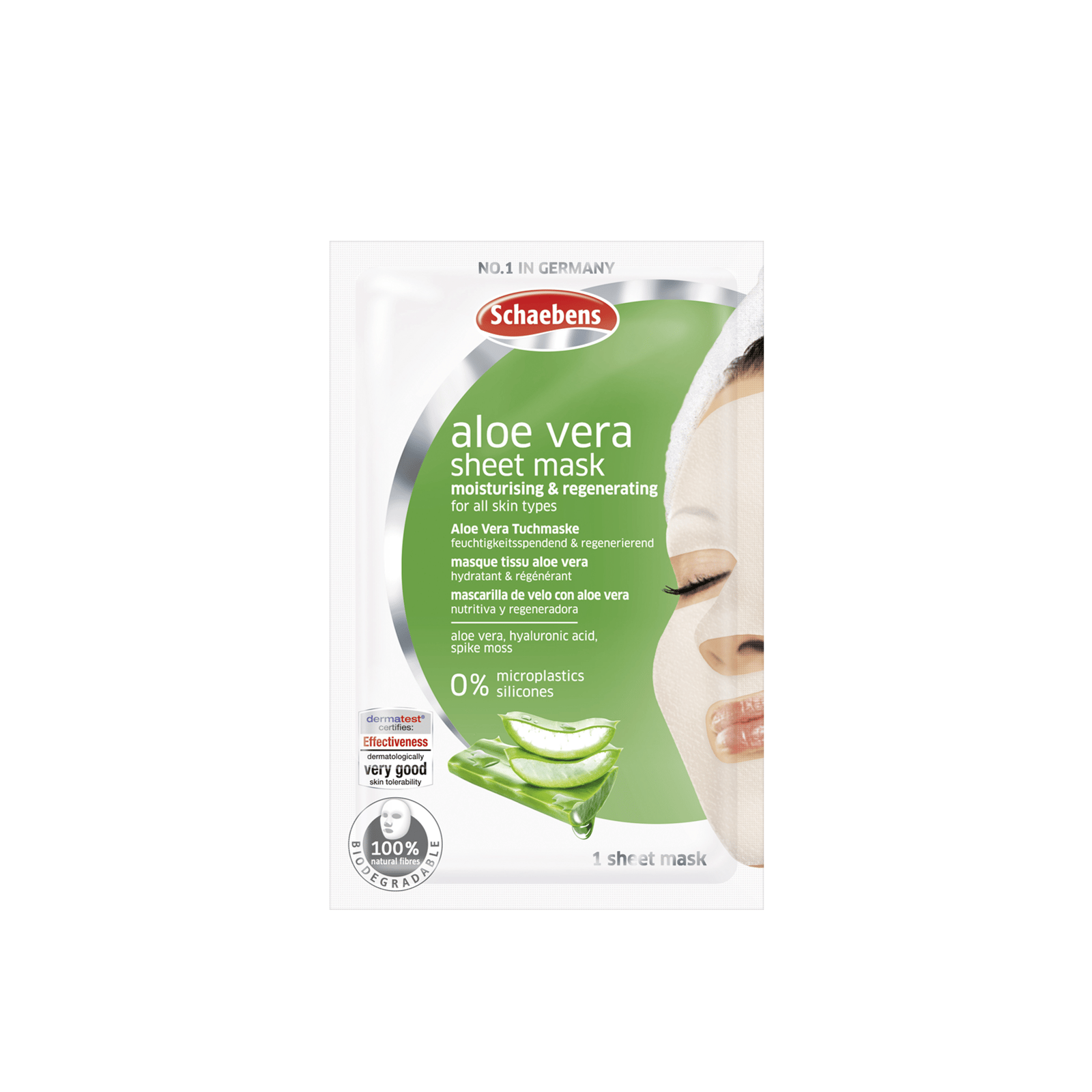 Schaebens Aloe Vera Sheet Mask x1 China