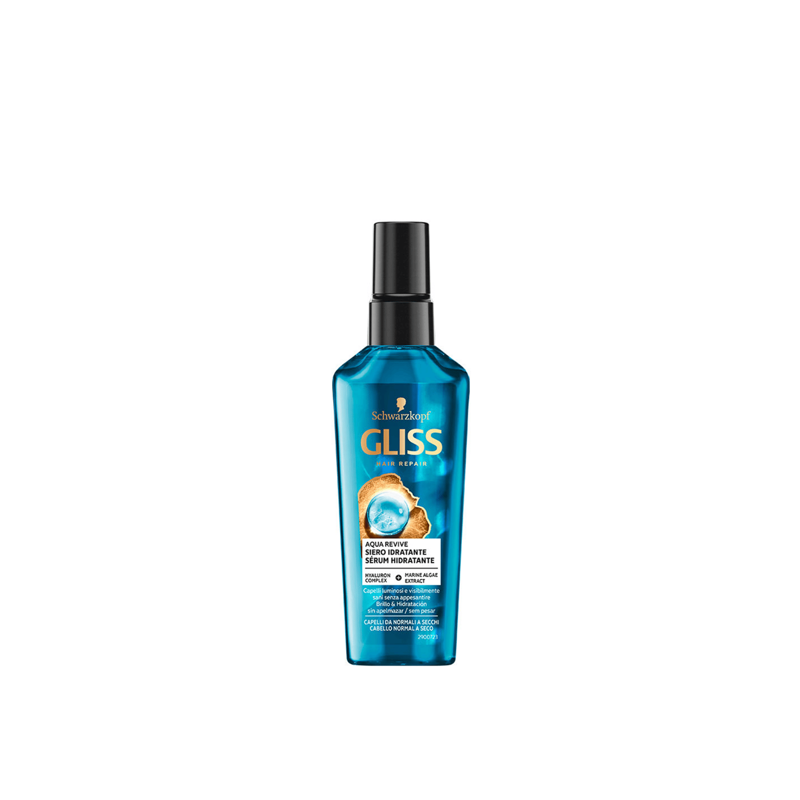 Schwarzkopf Gliss Aqua Revive Moisturizing Serum 75ml (2.53 fl oz) USA