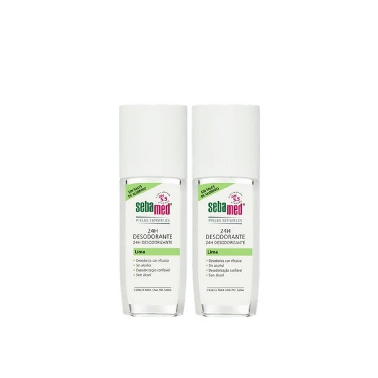 Sebamed 24h Deodorant Lime Spray 75ml x2