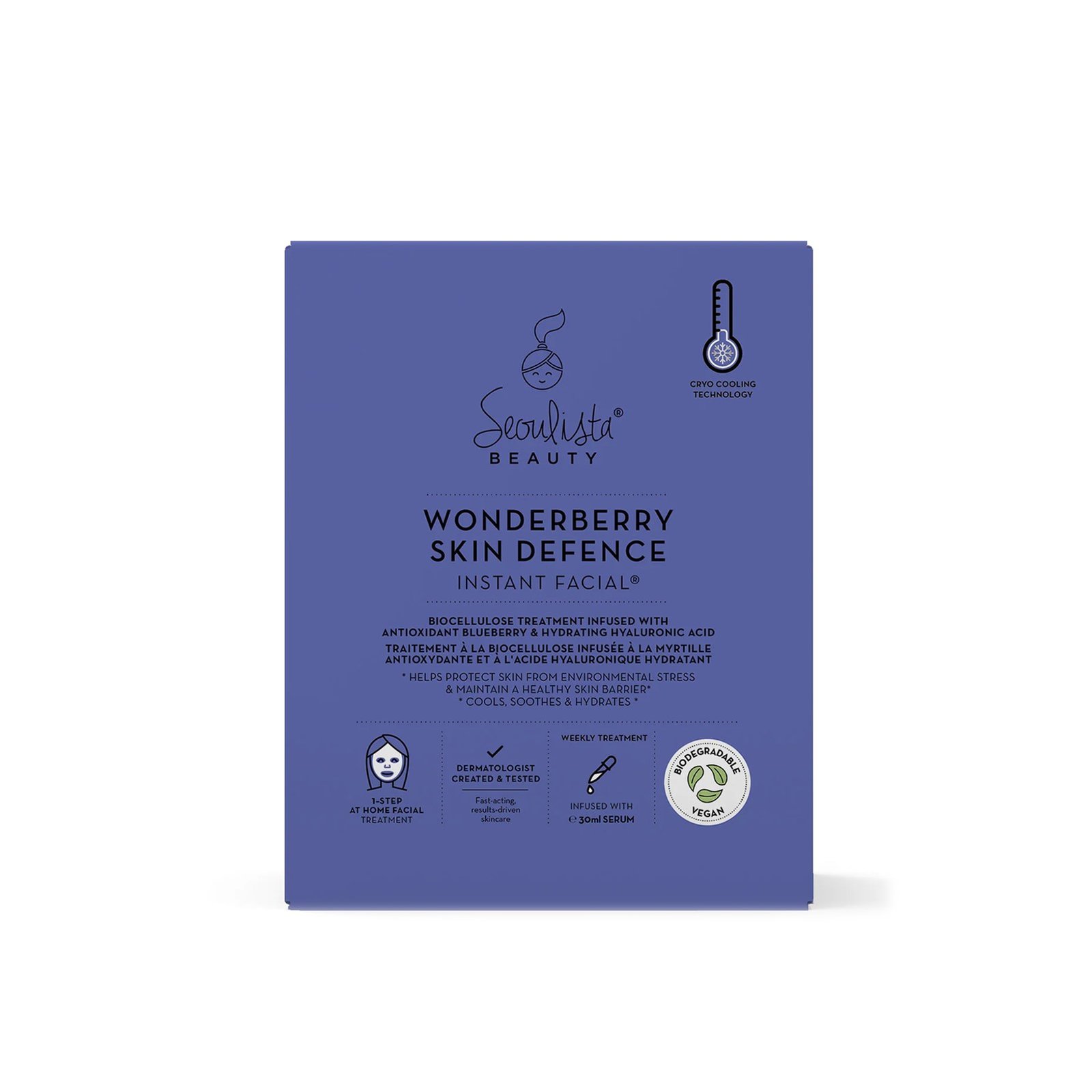Seoulista Beauty Wonderberry Skin Defence Instant Facial Sheet Mask ...