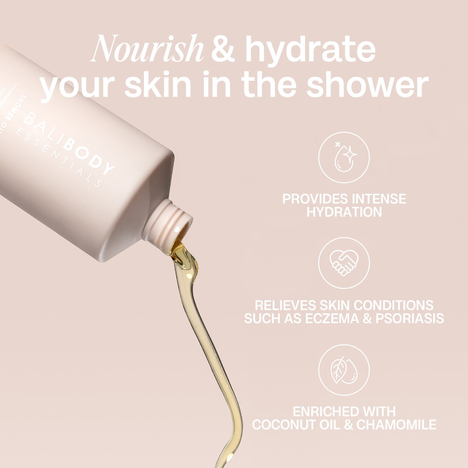 Bali Body Essentials Shower Oil 250ml (8.4floz) USA