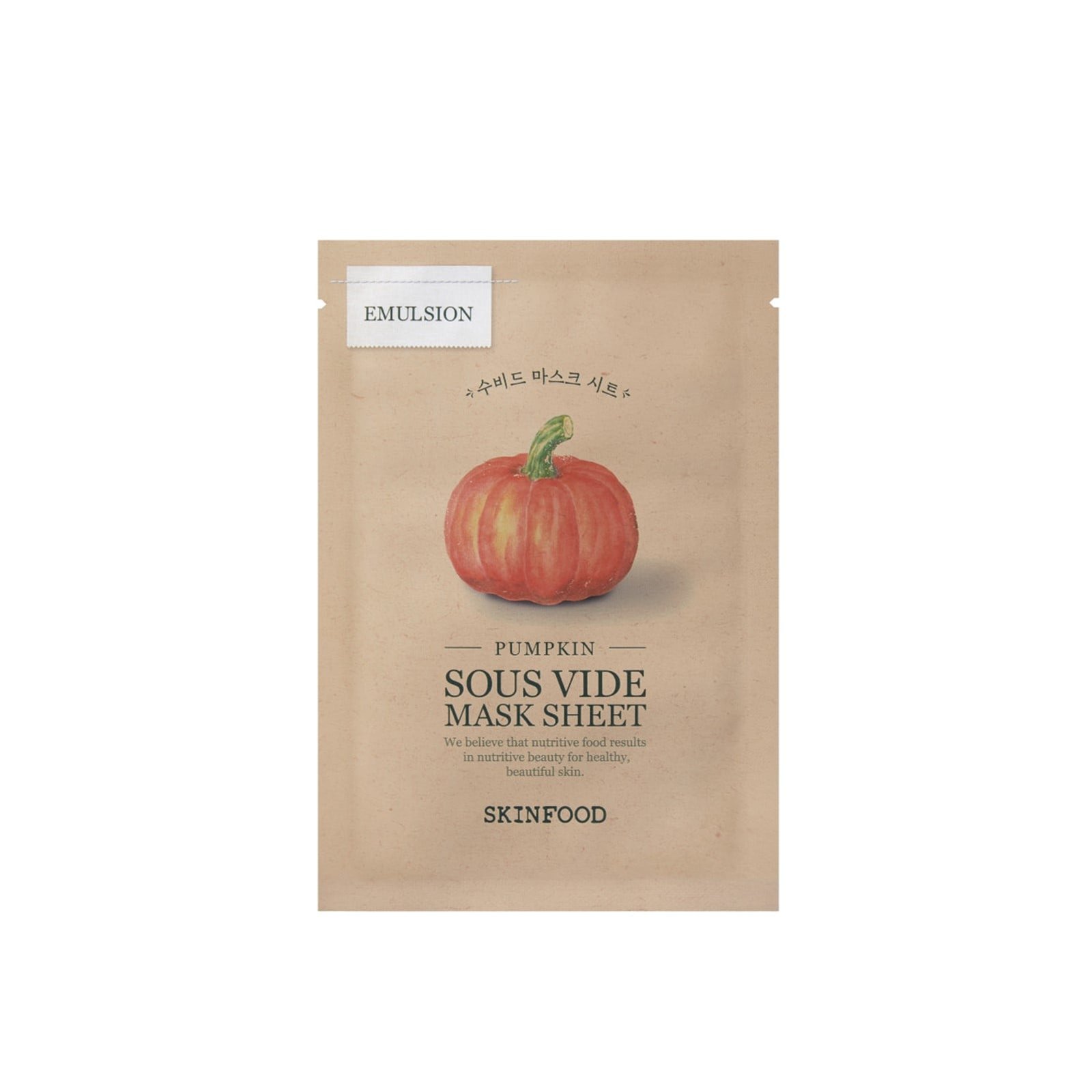 SKINFOOD Pumpkin Sous Vide Mask Sheet 20g (070 fl oz) USA