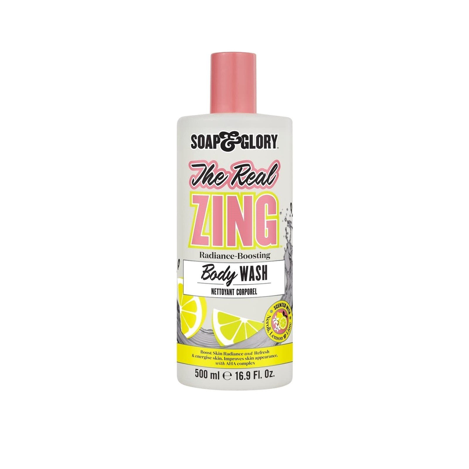 Soap & Glory The Real Zing Radiance-Boosting Body Wash 500ml (16.9 fl ...