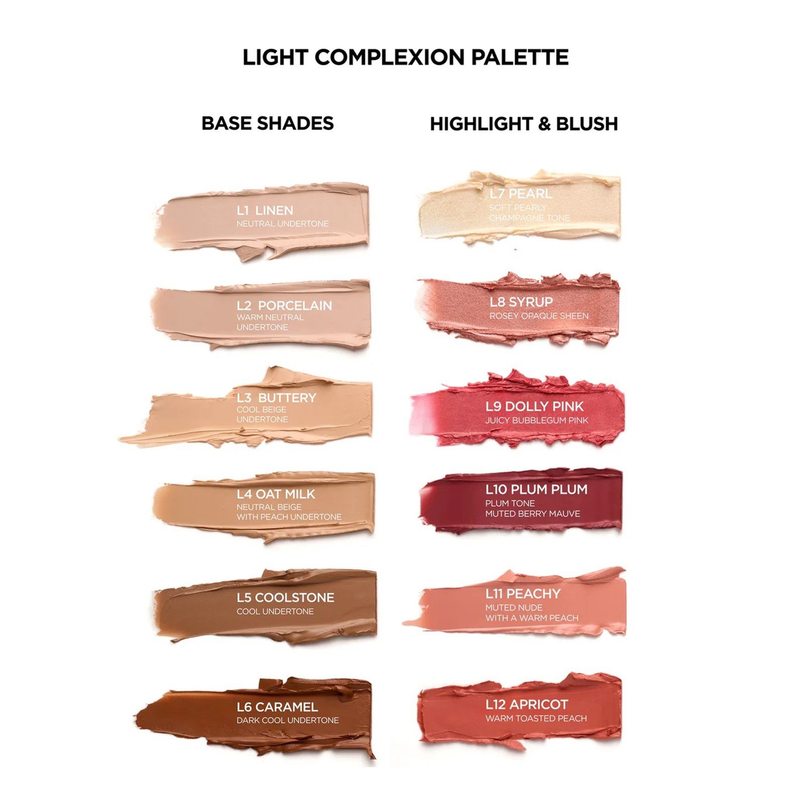 SOSU Cosmetics Complete Canvas Cream Complexion Palette Light Lebanon