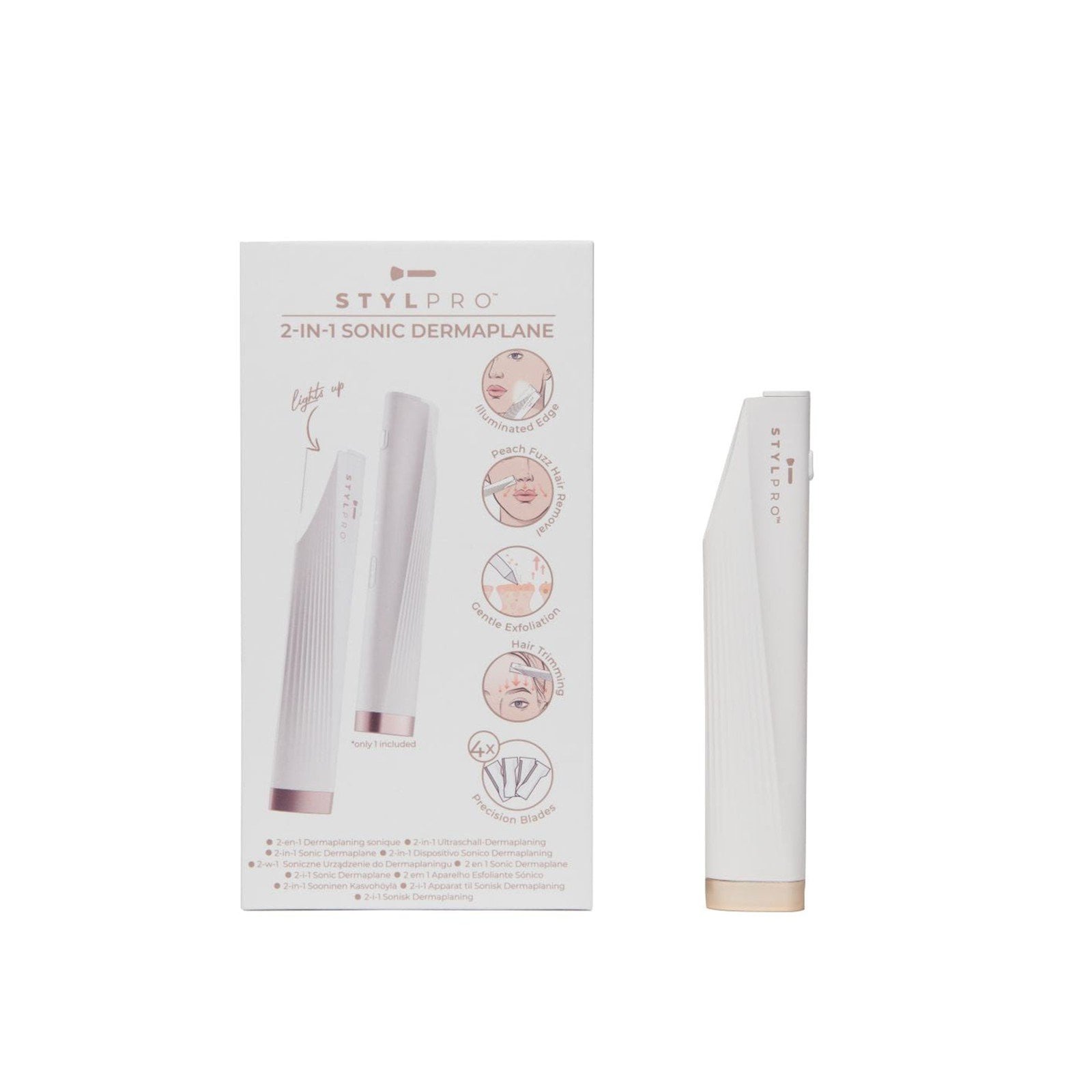 STYLPRO 2-In-1 Light Up Sonic Dermaplane Japan