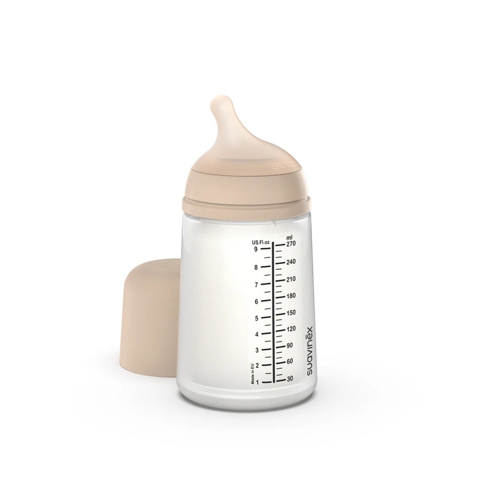 Suavinex Zero Zero Anti-Colic Plastic Bottle Flow M +3m Light 270ml Ghana