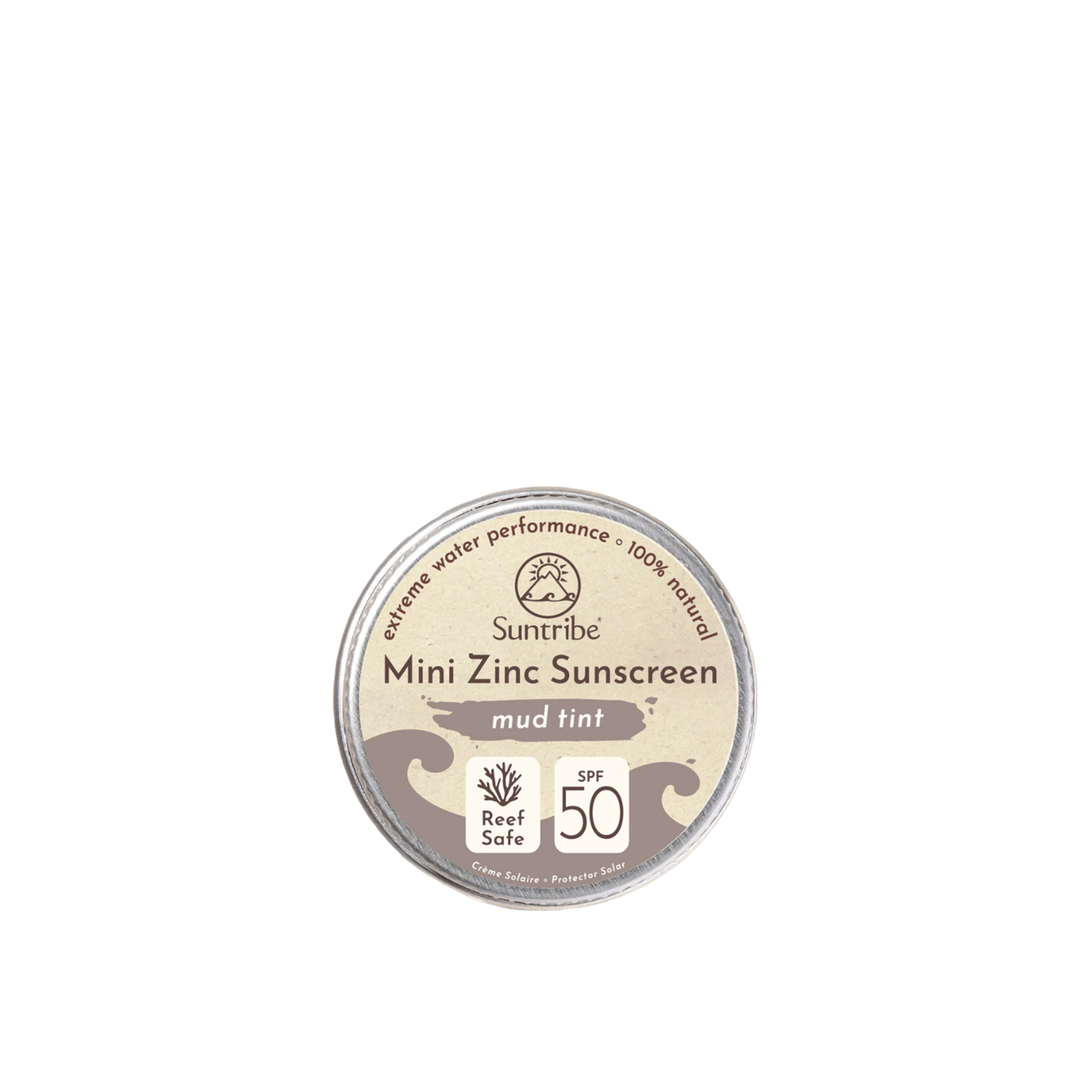 Suntribe Mini Zinc Sunscreen SPF50 Mud Tint 15g Australia