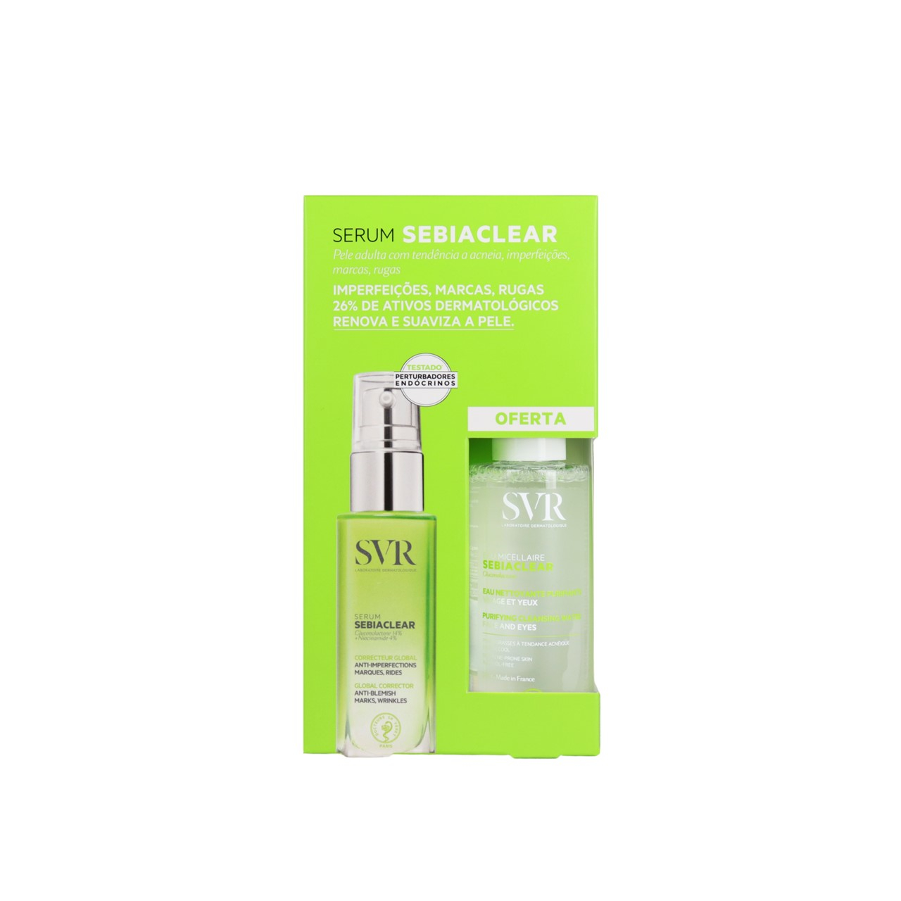 SVR Sebiaclear Serum 30ml + Purifying Cleansing Water 75ml