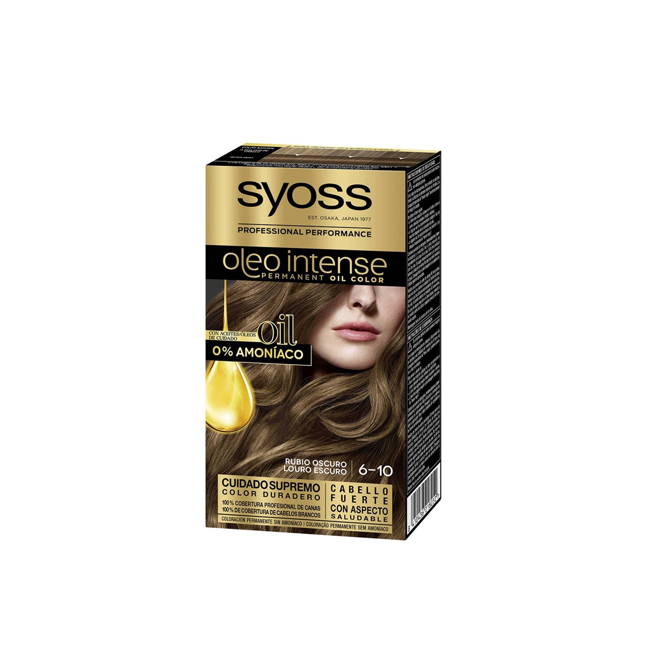 Syoss Oleo Intense Permanent Oil Color Permanent Hair Dye 6-10 Dark ...