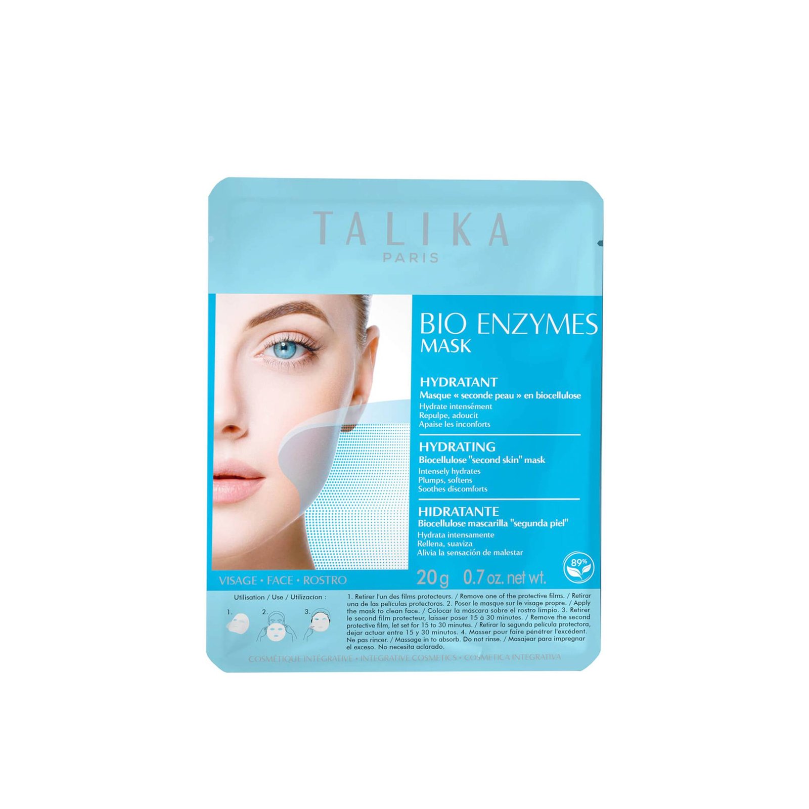 Talika Bio Enzymes Hydrating Mask 20g (0.7 oz) Estados Unidos