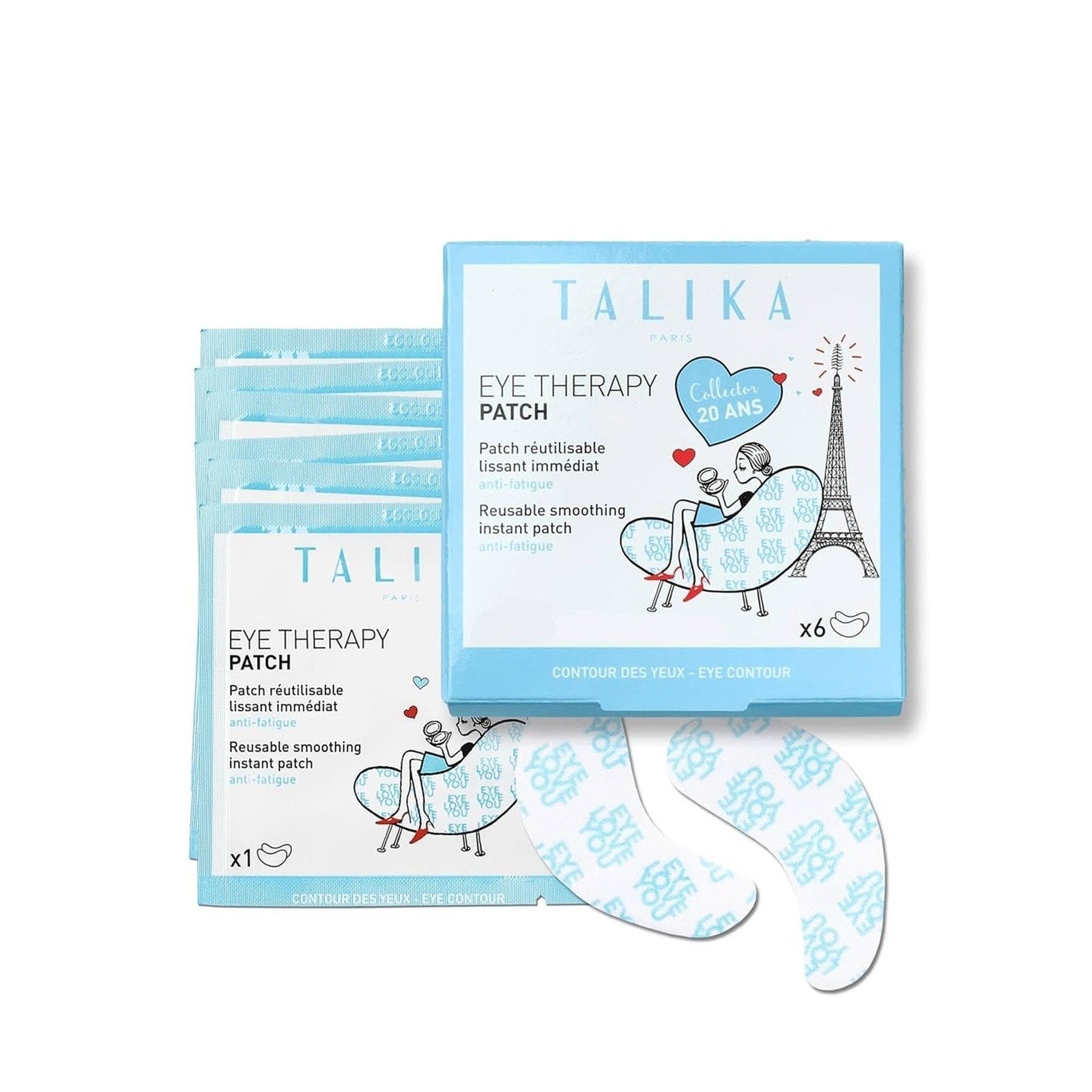Talika Eye Therapy Reusable Smoothing Instant Patch x6 Pair USA