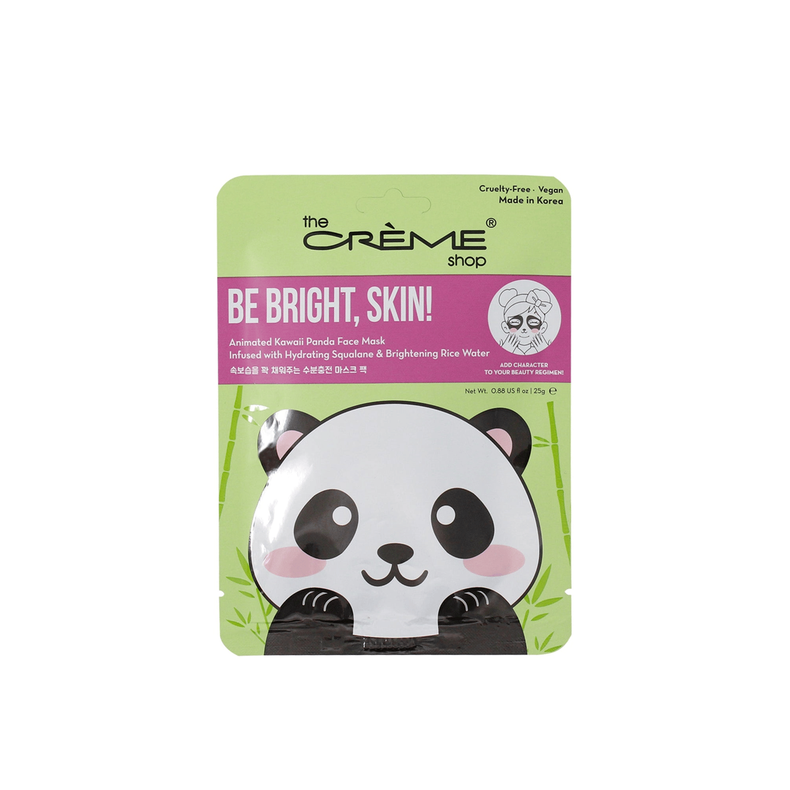 The Crème Shop Be Bright, Skin! Animated Kawaii Panda Face Mask 25g Nigeria