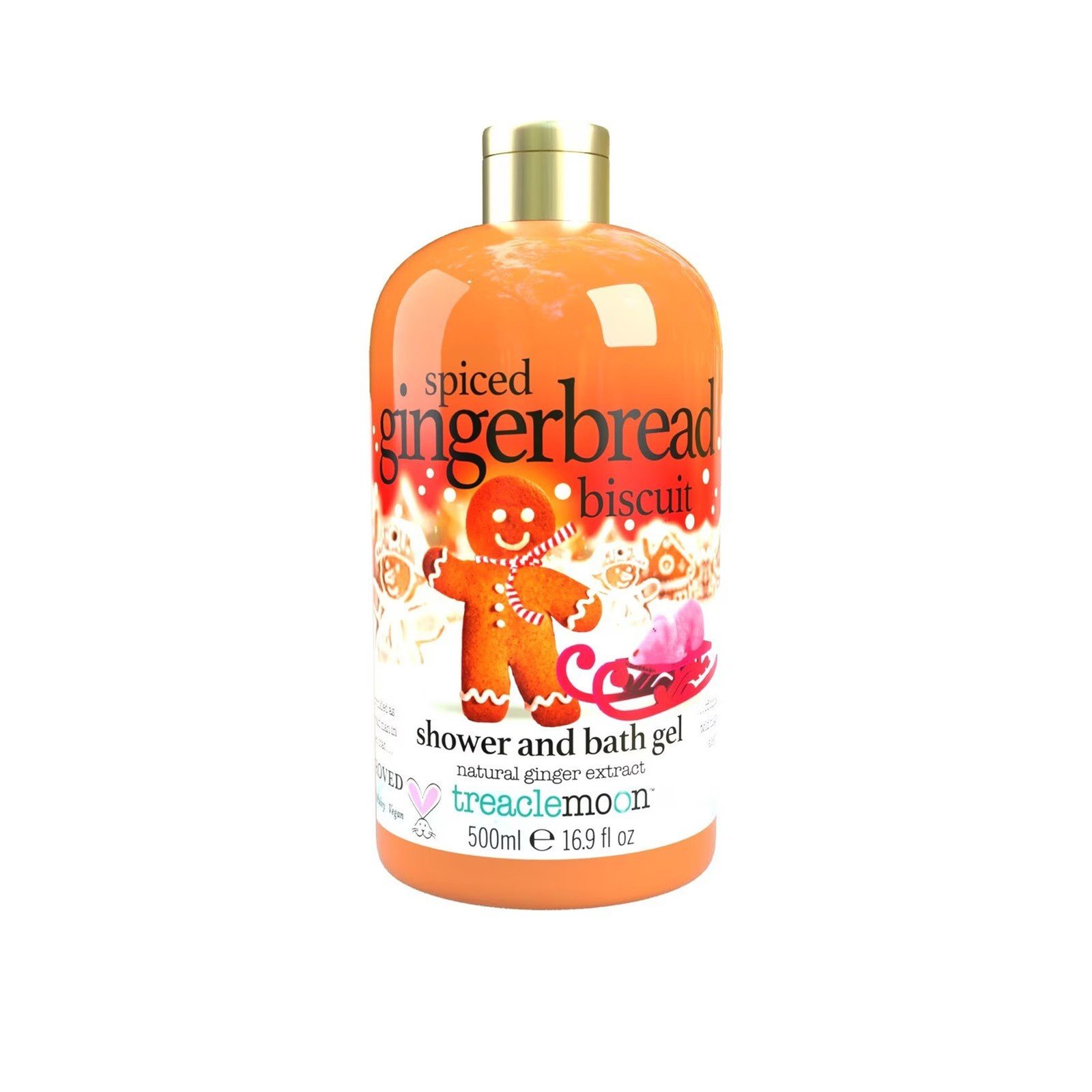 Treaclemoon Spiced Gingerbread Biscuit Shower and Bath Gel 500ml Romania