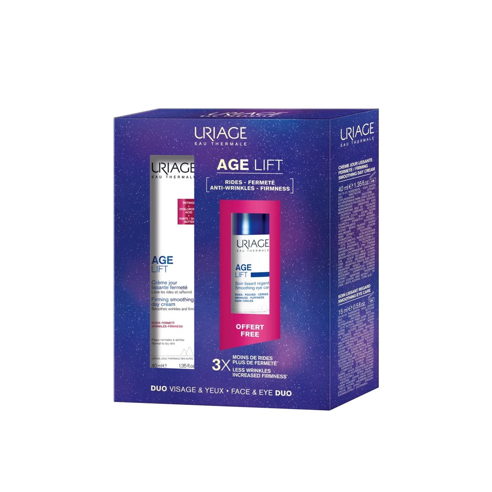 Uriage Age Lift Face & Eye Duo Set Perú