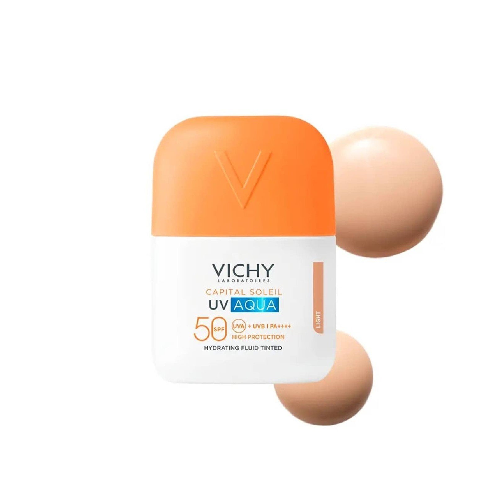Vichy Capital Soleil UV Aqua Fluid Daily Tinted Sunscreen Light SPF50 ...
