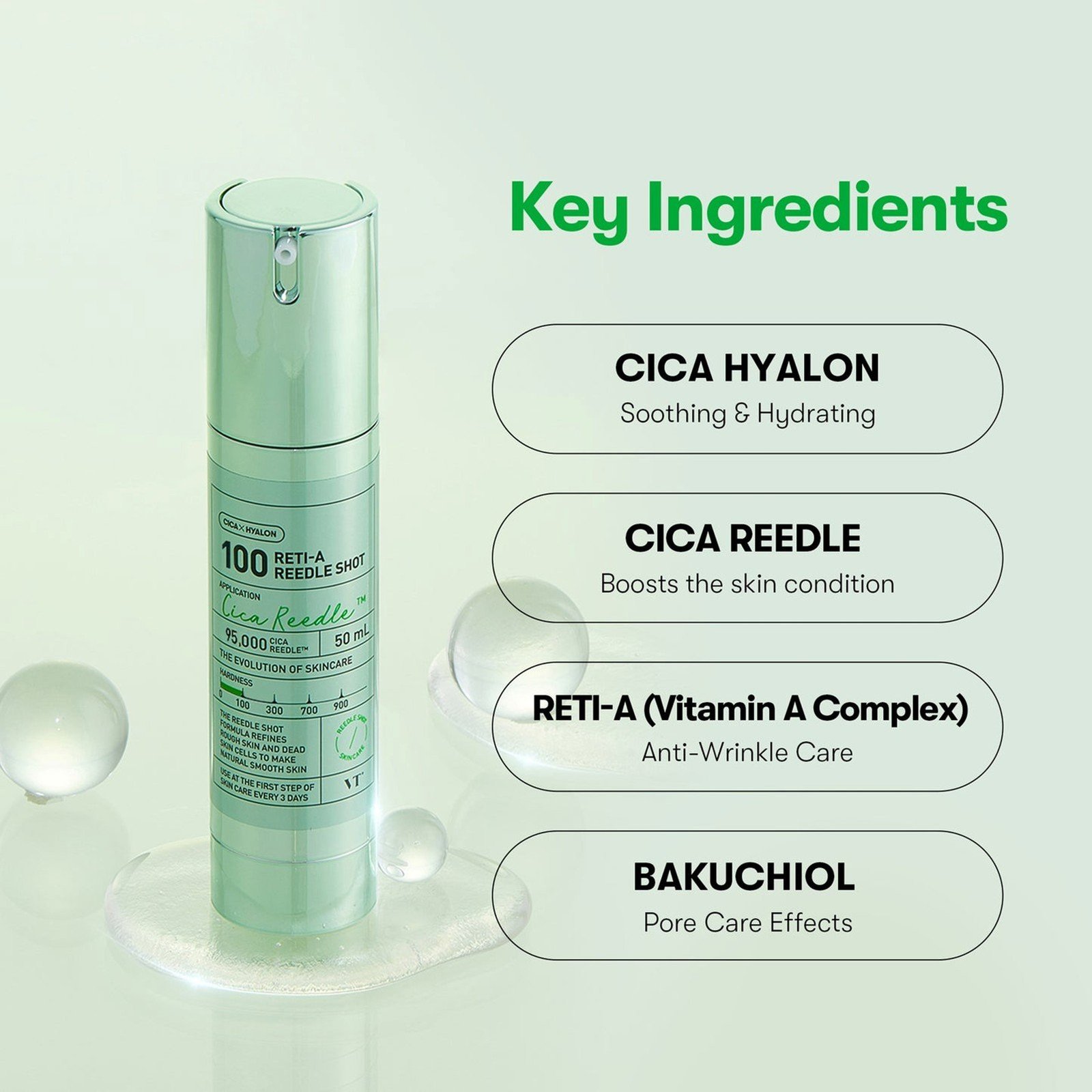 VT Cosmetics Cica-Reedle Reti-A Reedle Shot 100 50Ml Portugal