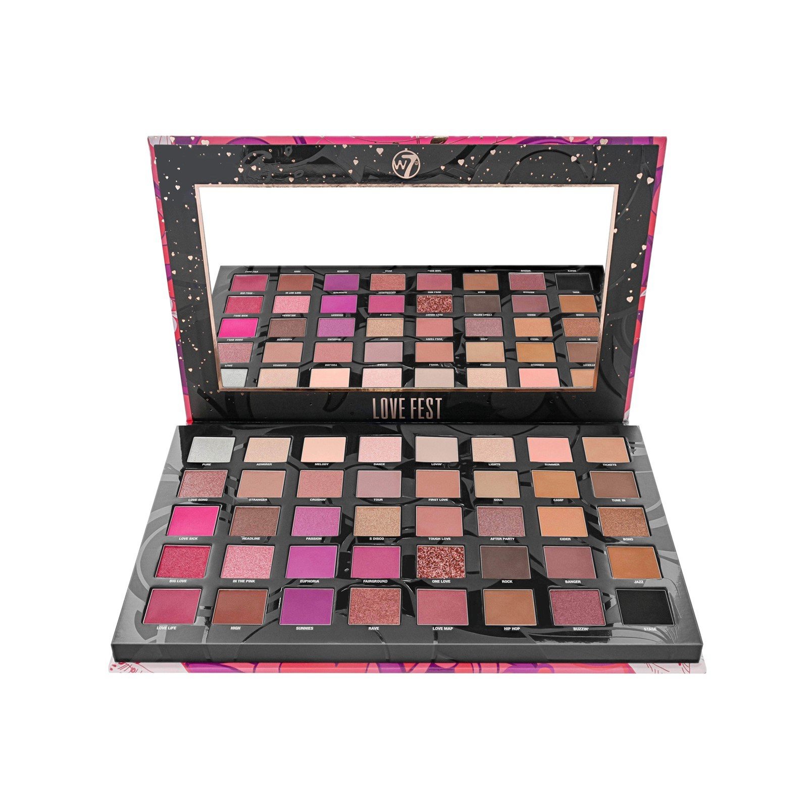 W7 Makeup Love Fest Pressed Pigment Palette South Africa