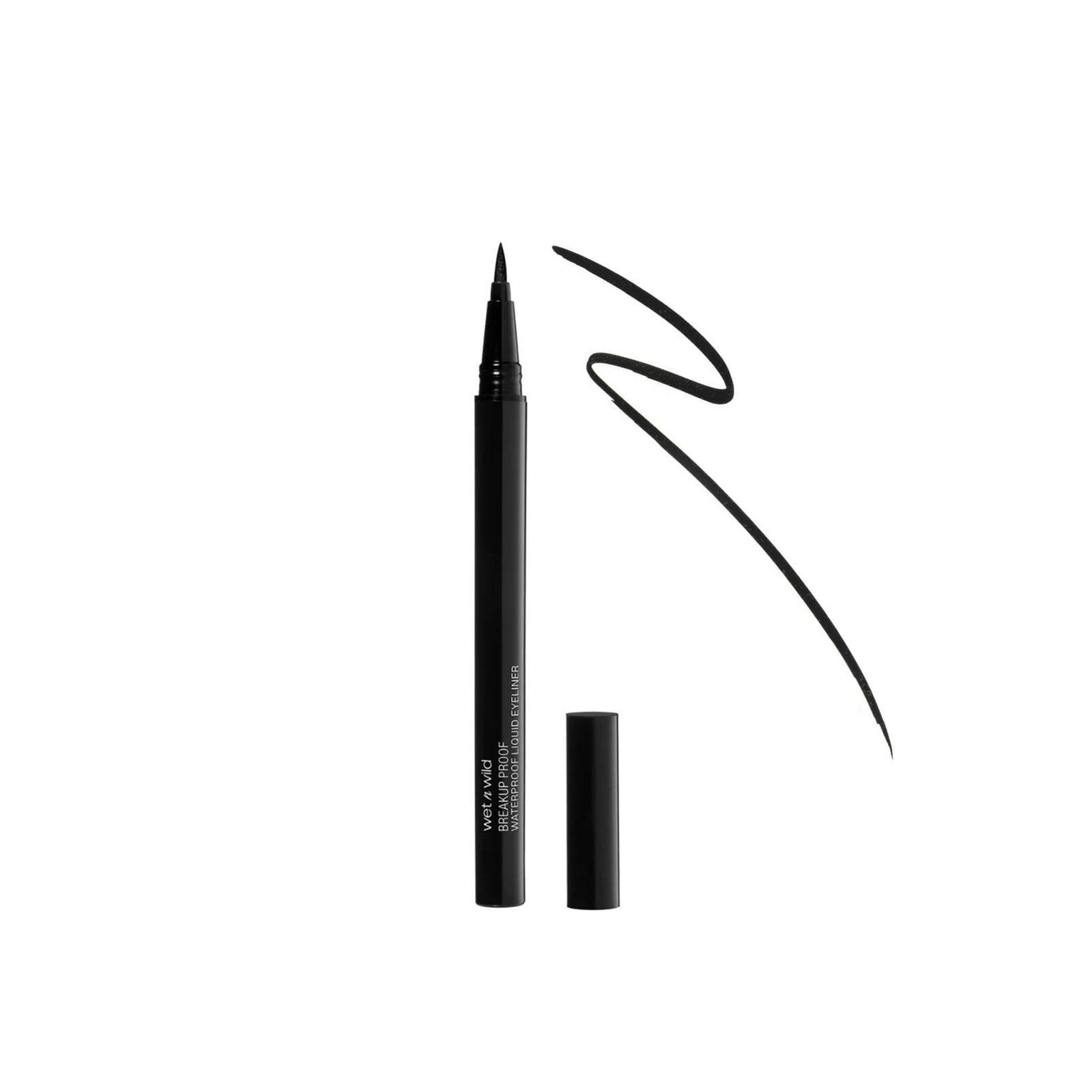 Wet n Wild Breakup Proof Waterproof Liquid Eyeliner Ultra Black 0.9ml Italy