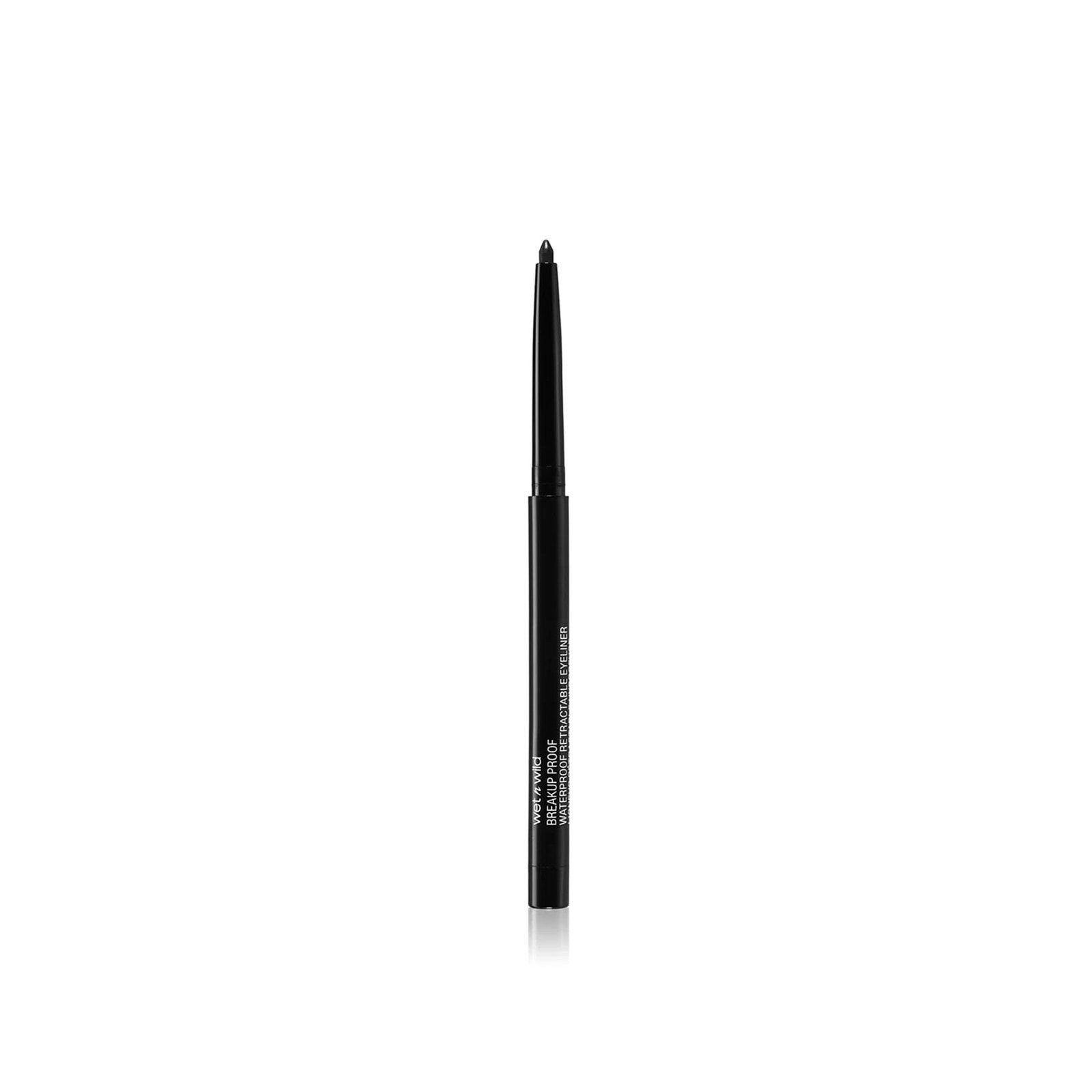 Wet n Wild Breakup Proof Waterproof Retractable Eyeliner Blackest Black ...