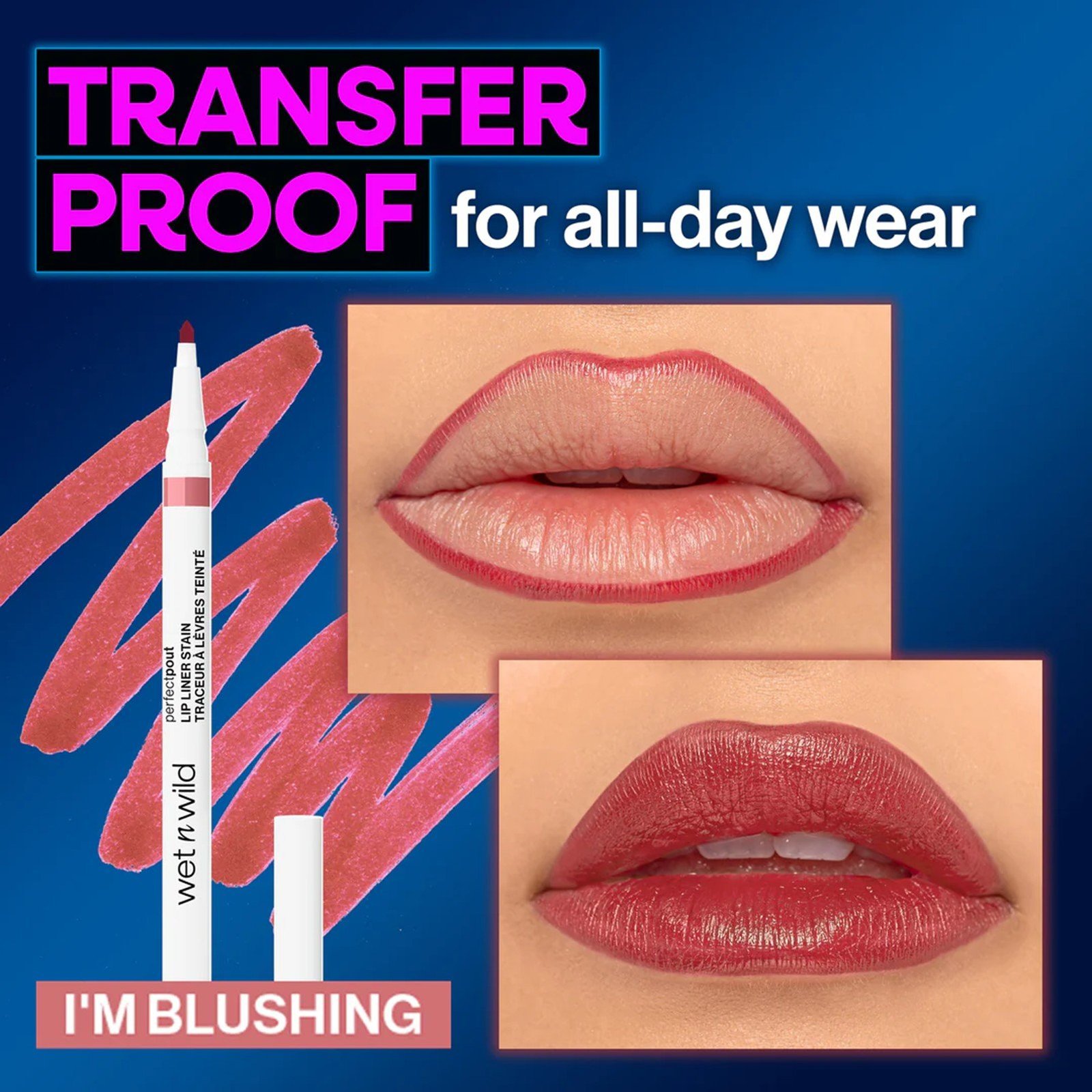 Wet n Wild Perfect Pout Lip Liner Stain I'm Blushing 0.5Ml Angola