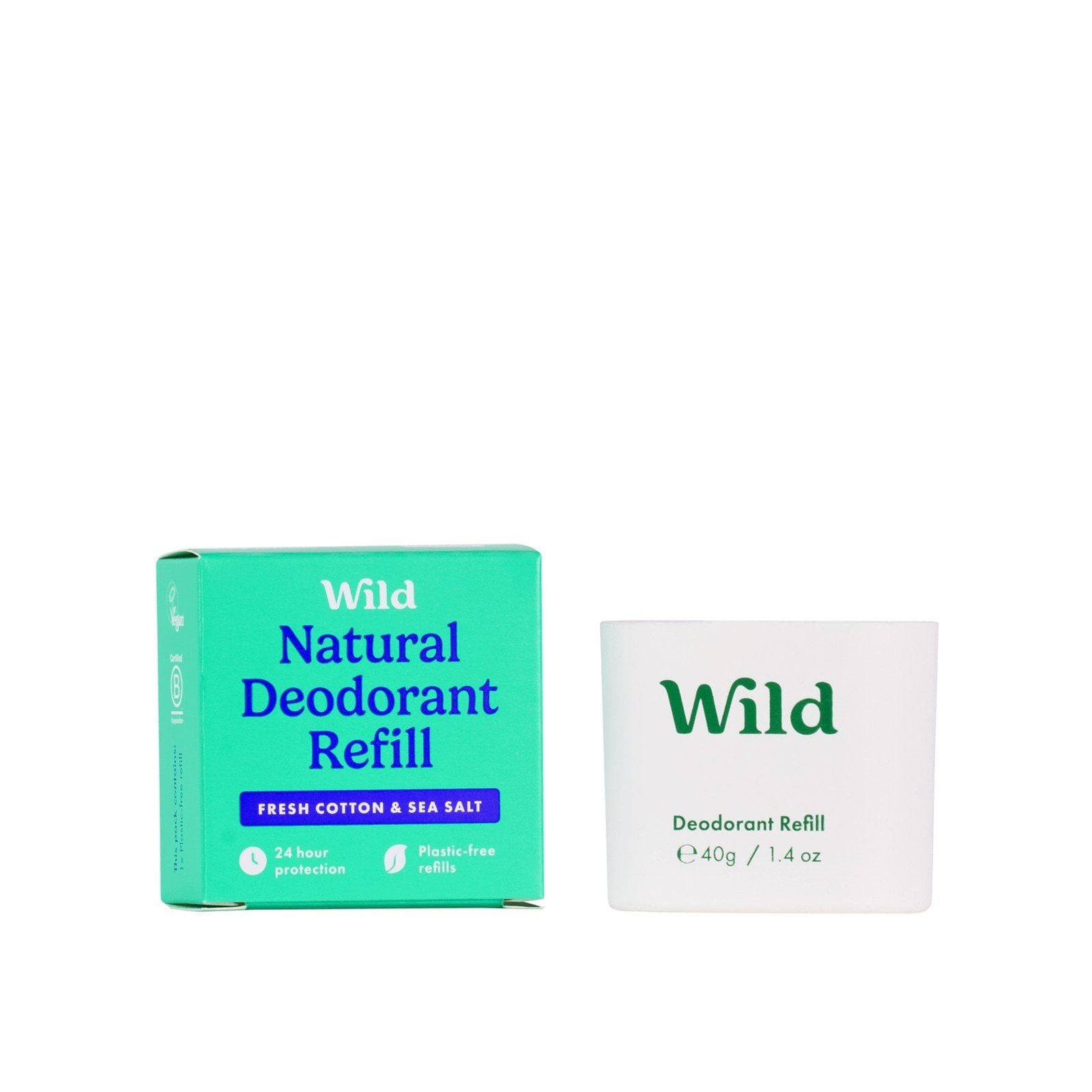 Wild Natural Deodorant Fresh Cotton & Sea Salt UAE